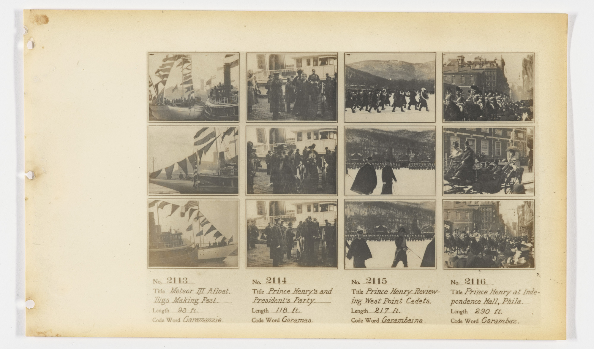 American Mutoscope and Biograph Company. 2113. Meteor III Afloat. Tugs ...