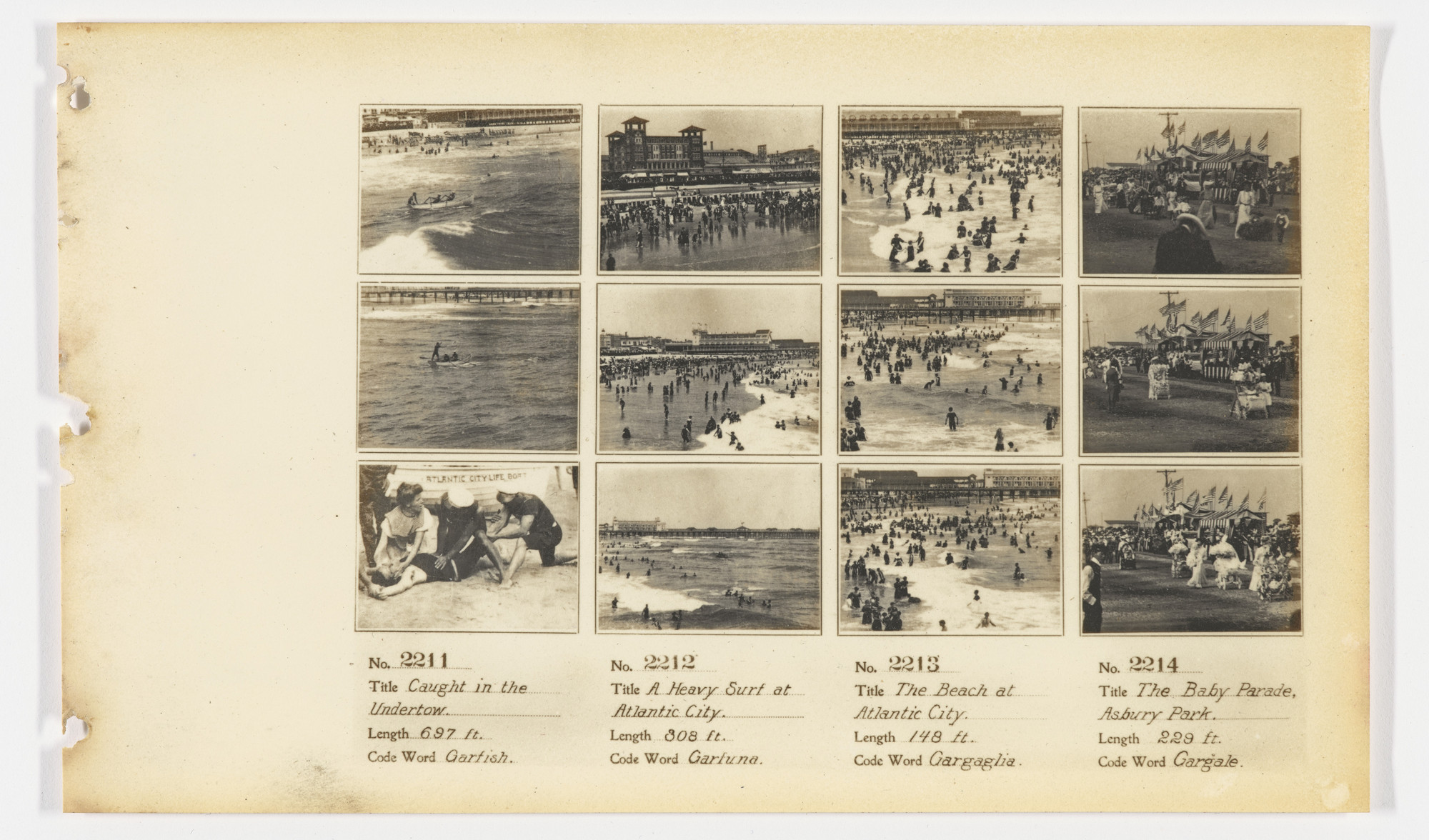 American Mutoscope and Biograph Company. 2211. Caught in the Undertow ...