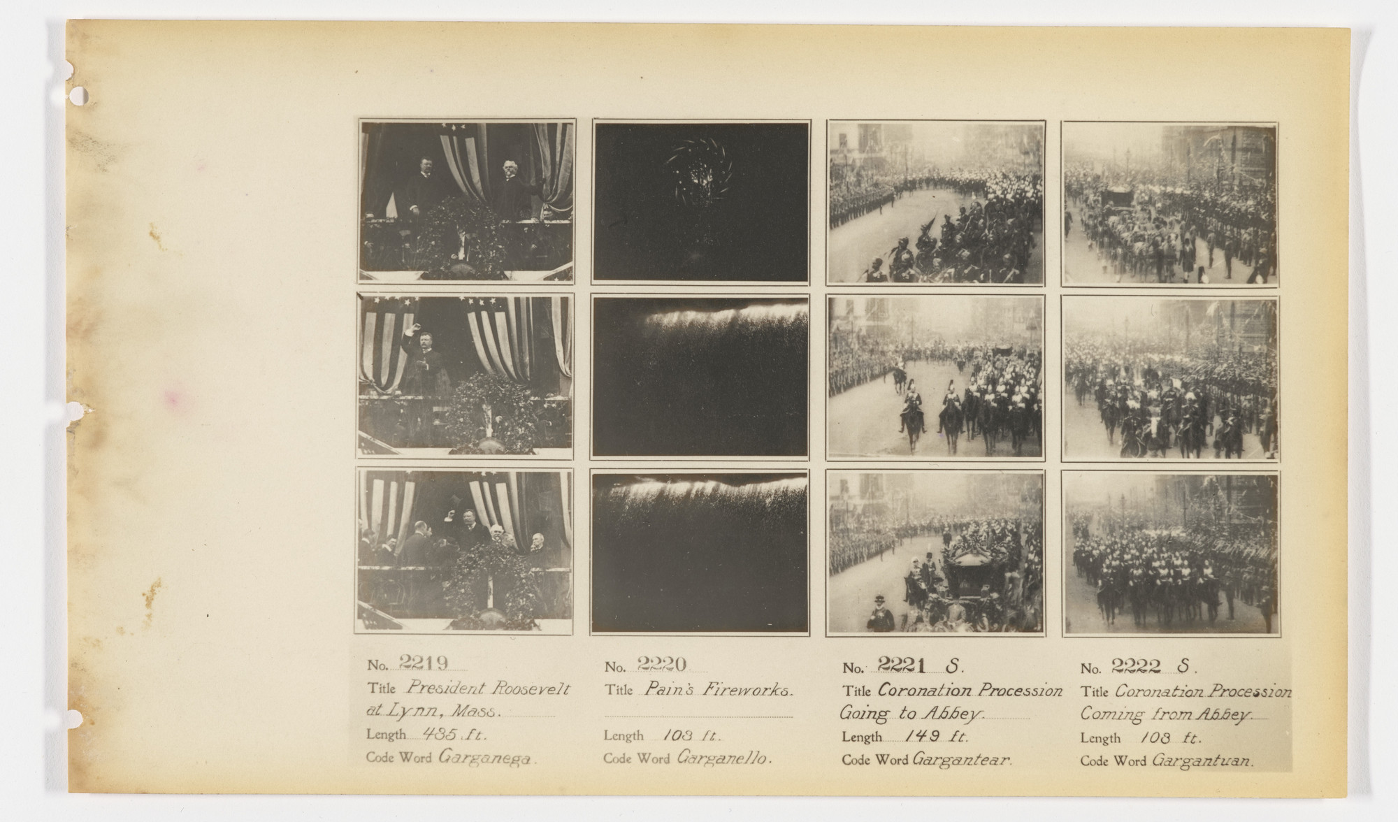 American Mutoscope and Biograph Company. 2219. President Roosevelt at ...