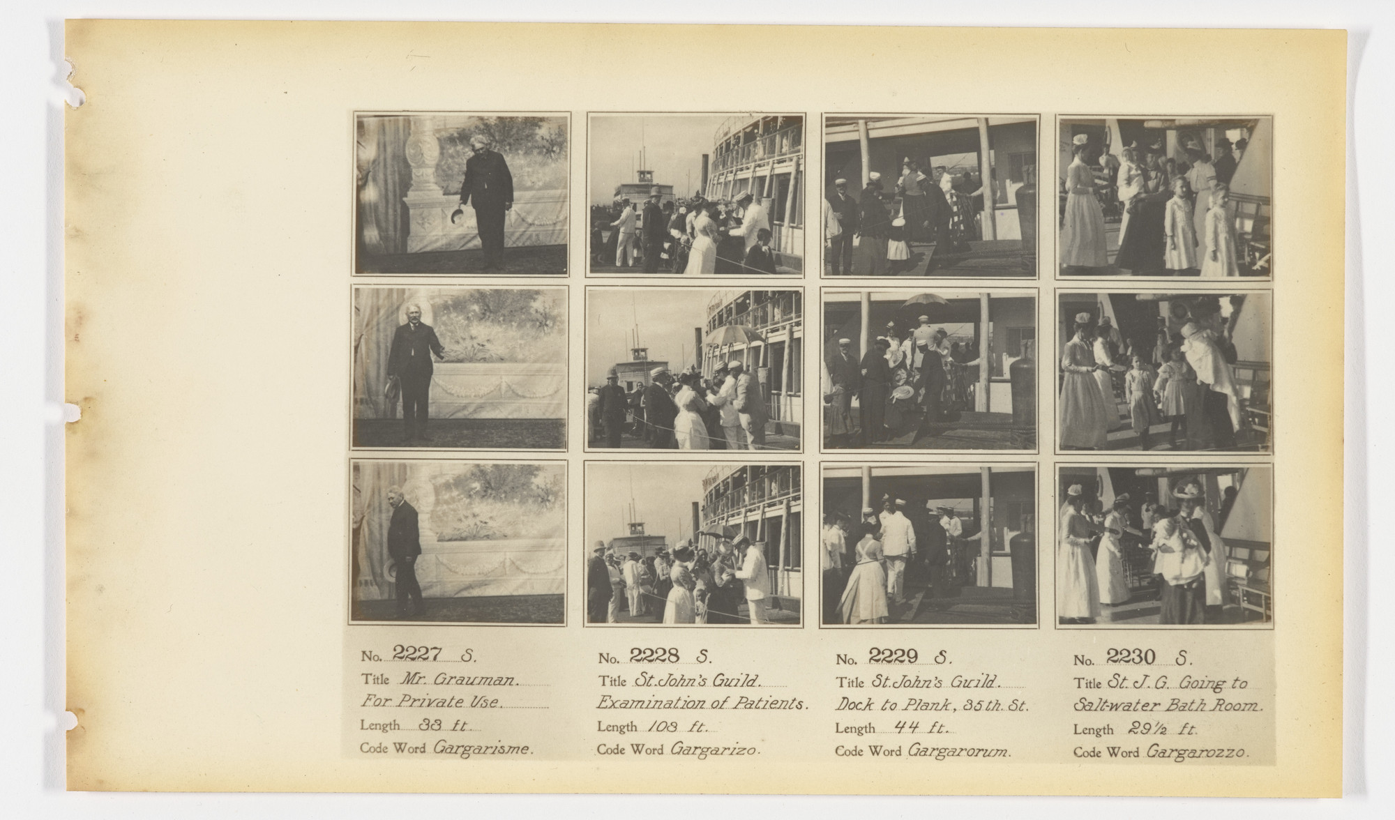 American Mutoscope and Biograph Company. 2227. (S.) Mr. Grauman. For ...