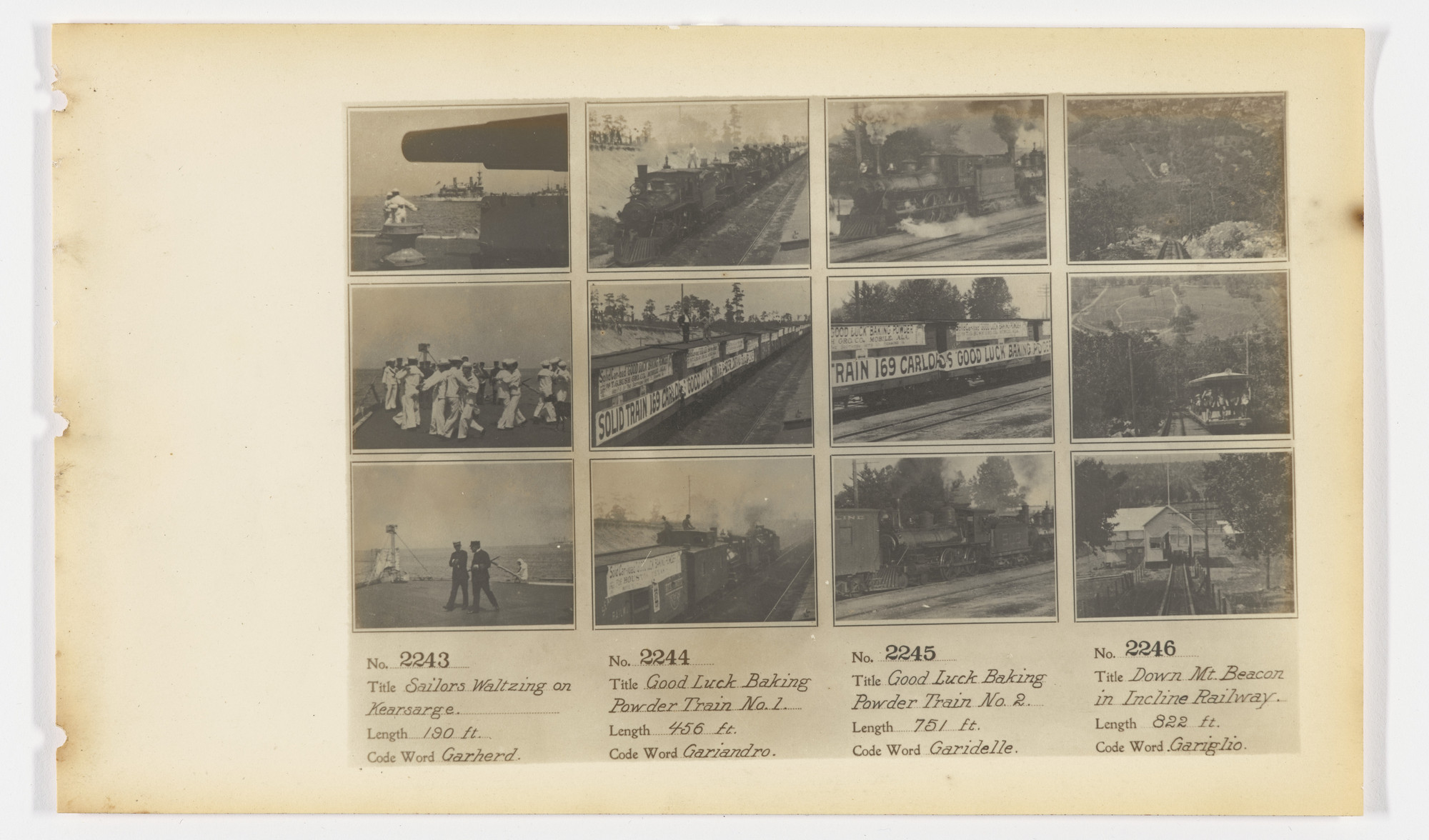 American Mutoscope and Biograph Company. 2243. Sailors Waltzing on ...
