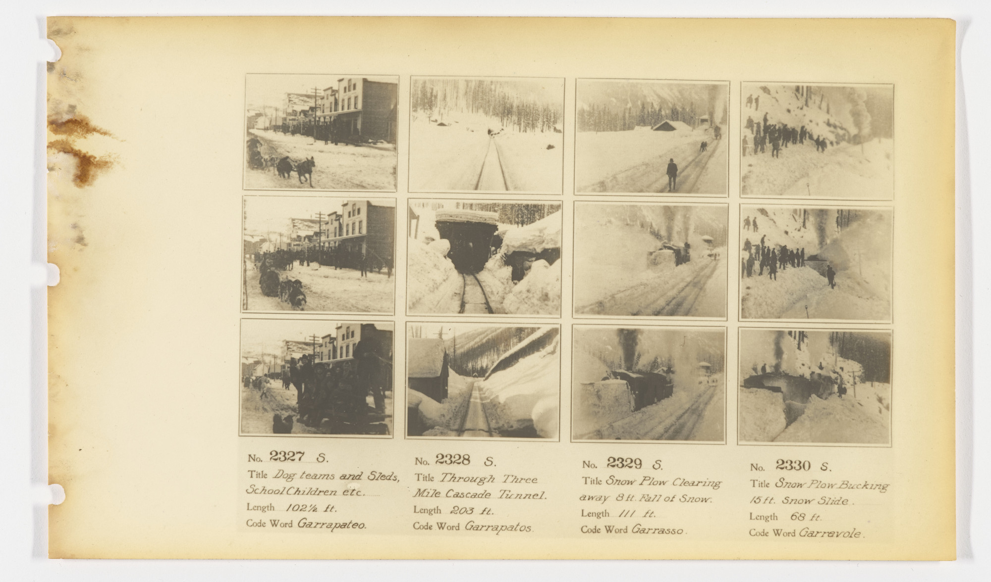 American Mutoscope and Biograph Company. 2327. (S.) Dog Teams and Sleds ...