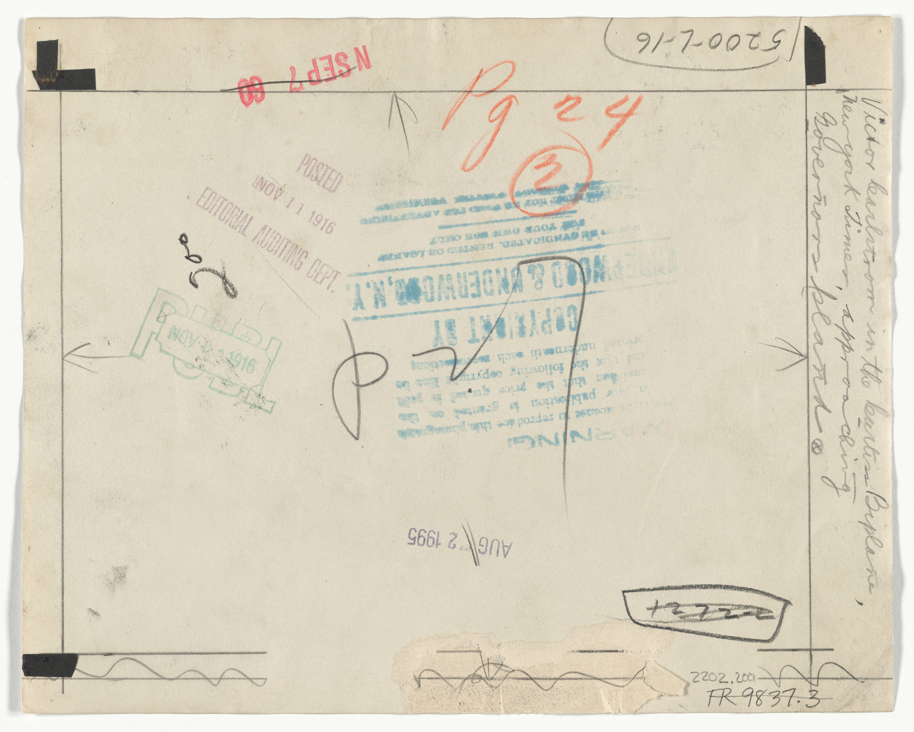 Underwood and Underwood. Victor Carlstrom's Record Breaking Flight ...