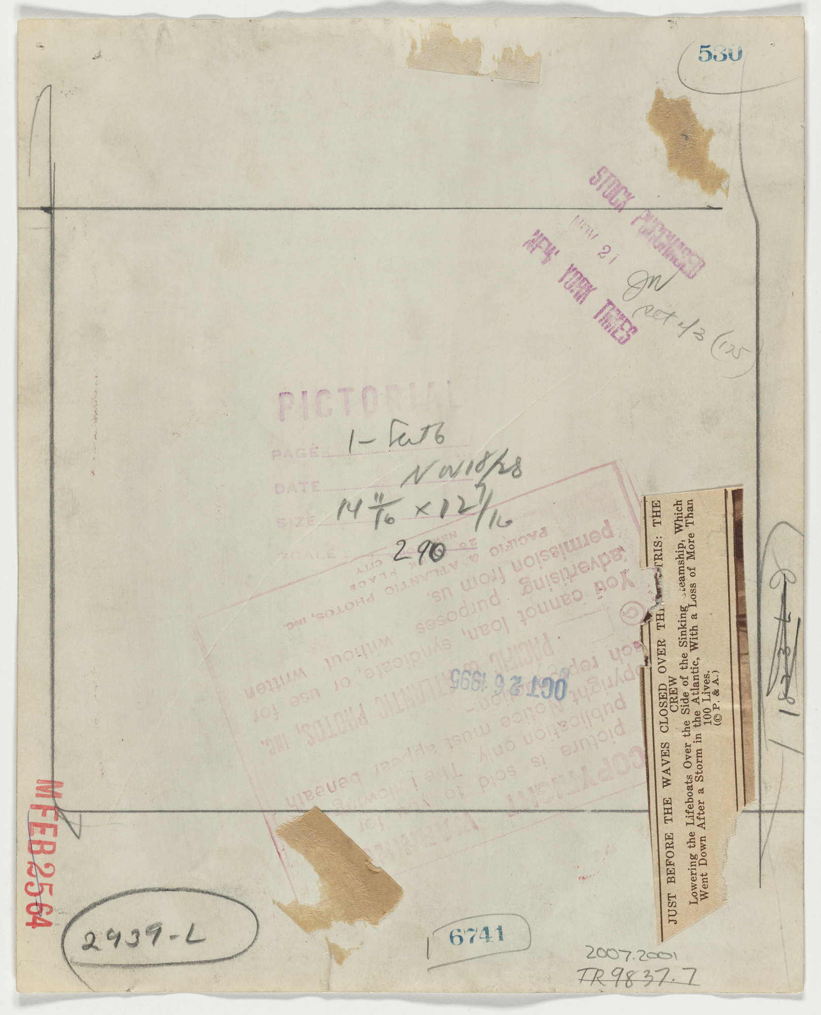 Fred Hansen/Pacific and Atlantic Photos. "Just Before the Waves Closed ...