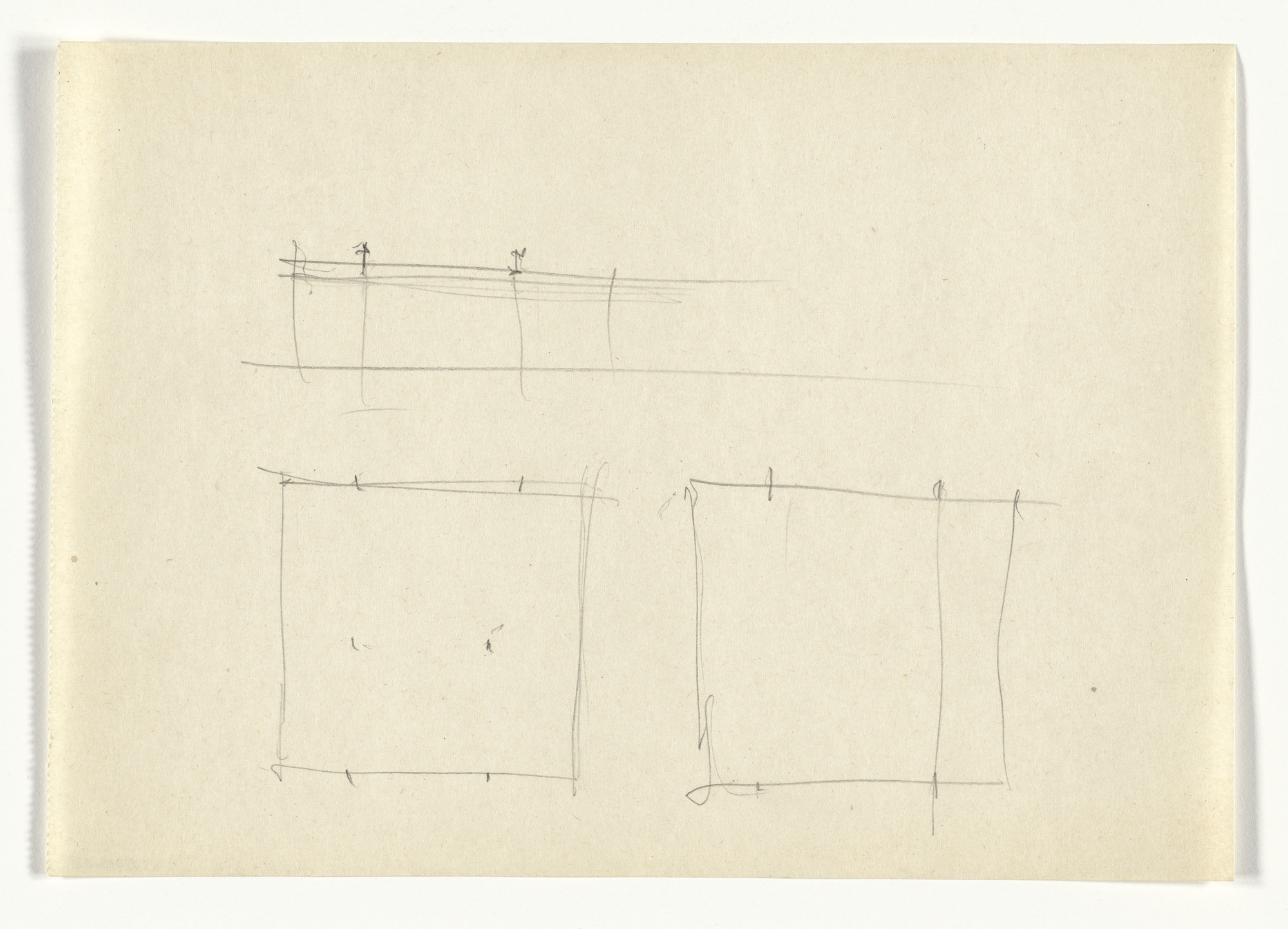 Ludwig Mies van der Rohe. Fifty by Fifty Feet House Project (Floor plan ...