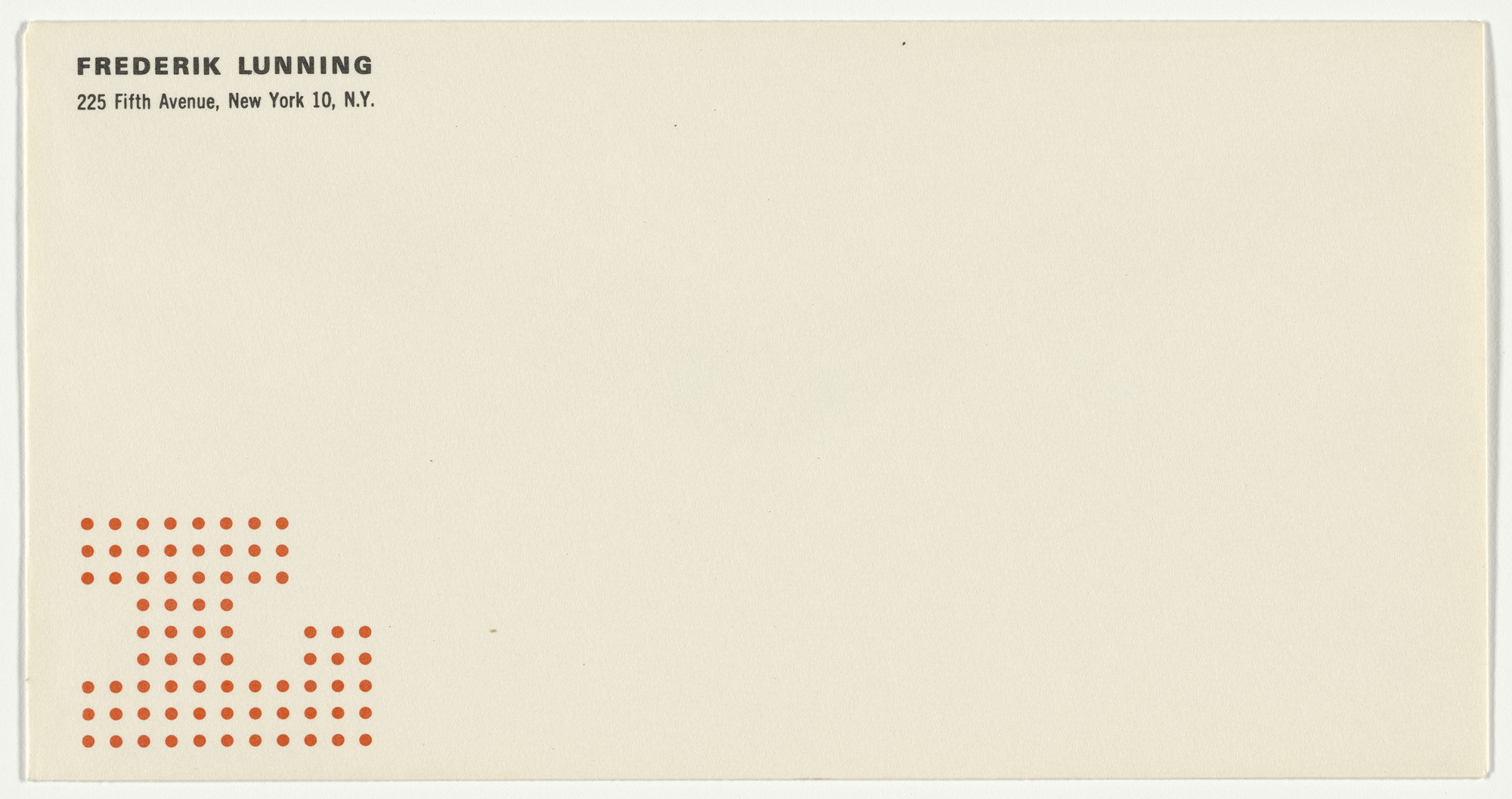 Elaine Lustig Cohen. Frederik Lunning stationery. 1960s | MoMA