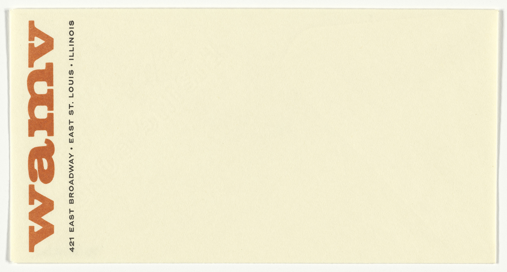 Elaine Lustig Cohen. WAMV stationery. 1960s | MoMA