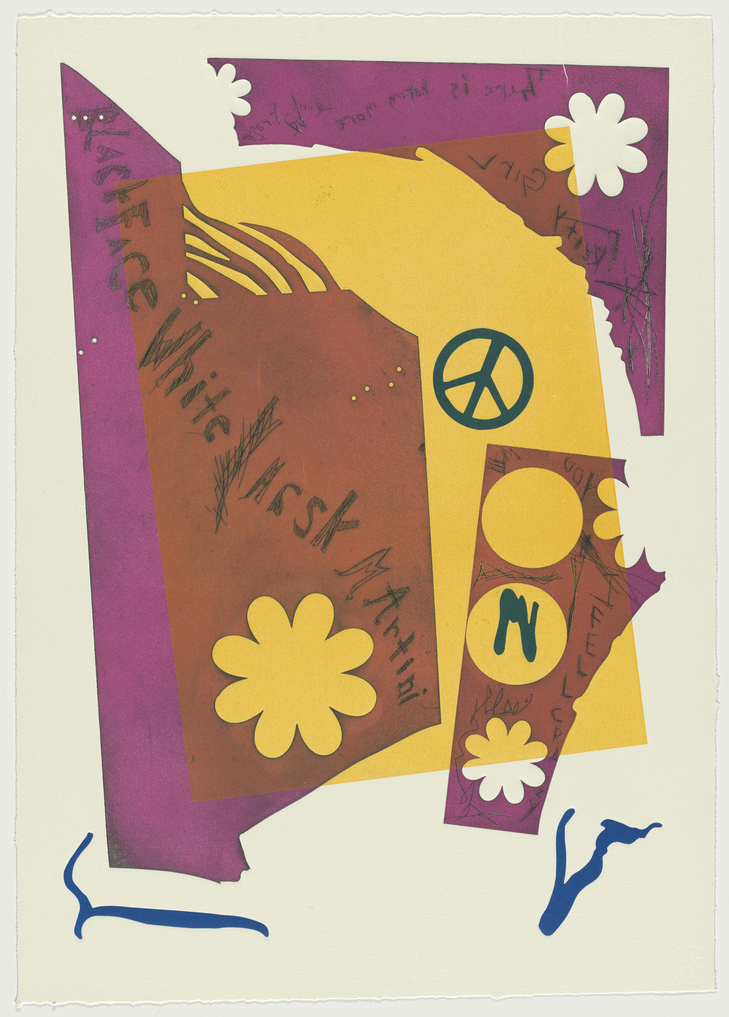 Raque Ford. Black Face White Mask Martini Yellow. 2020 | MoMA