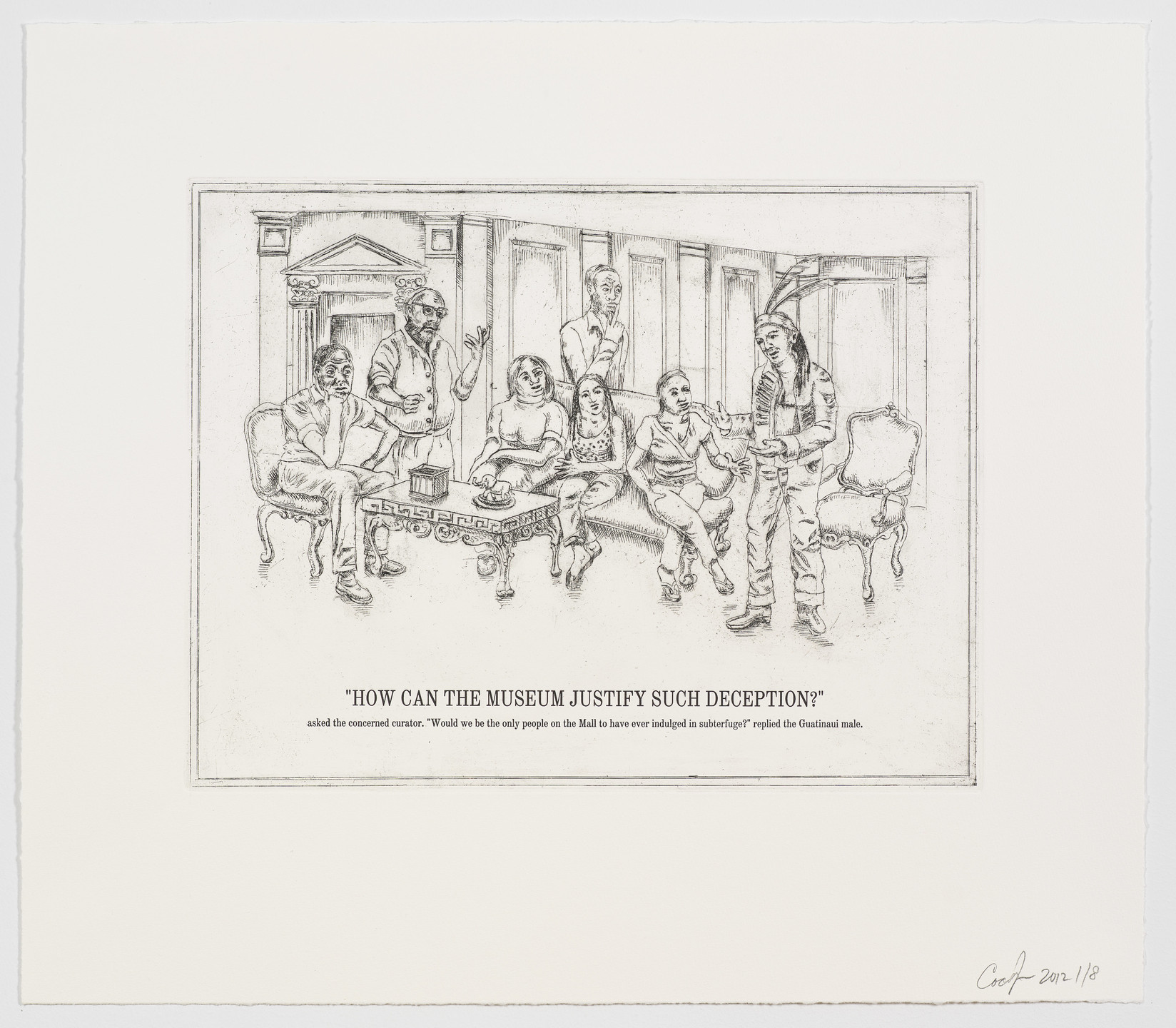 Coco Fusco. The Undiscovered Amerindians. 2012 | MoMA