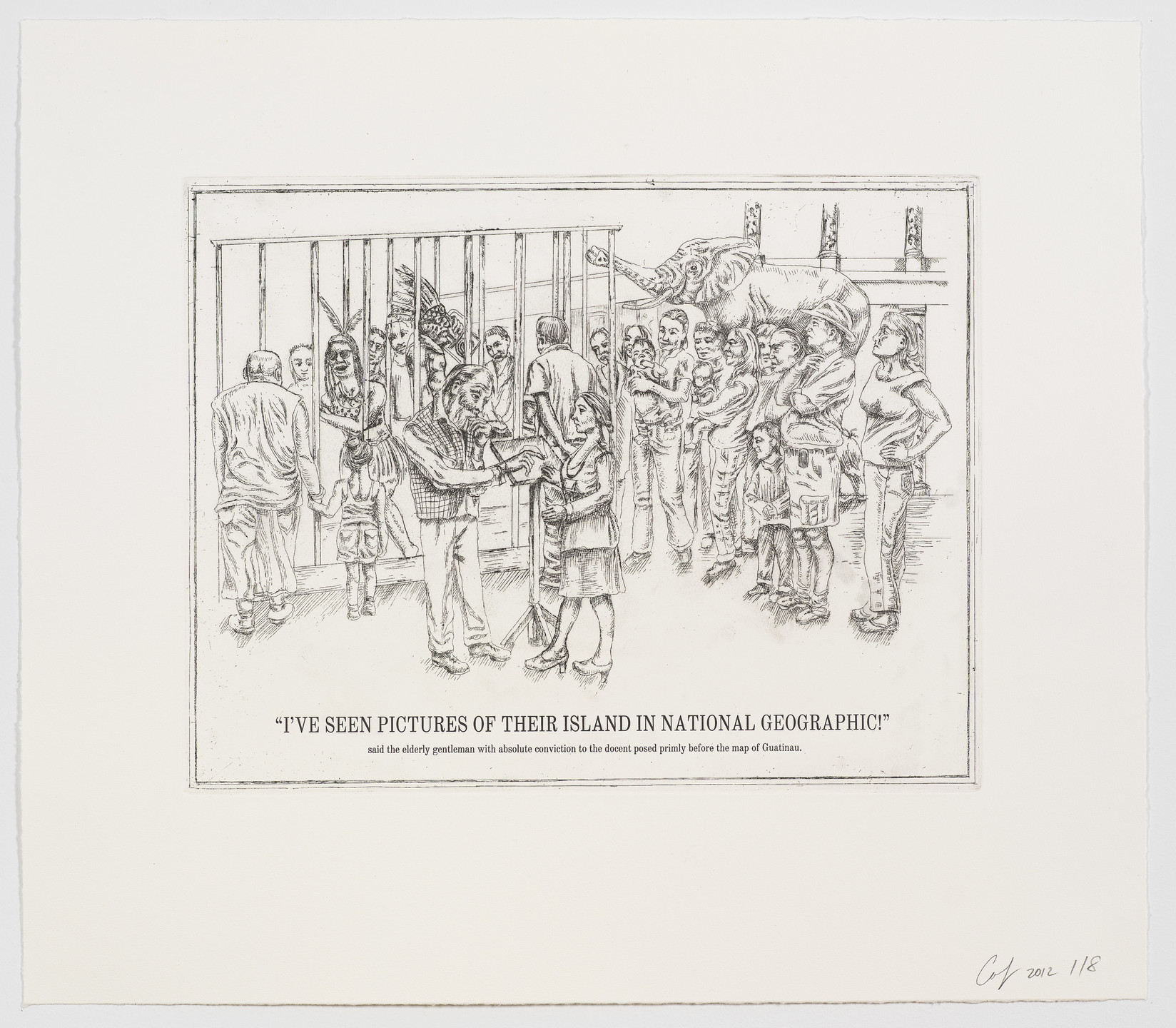 Coco Fusco. The Undiscovered Amerindians. 2012 | MoMA