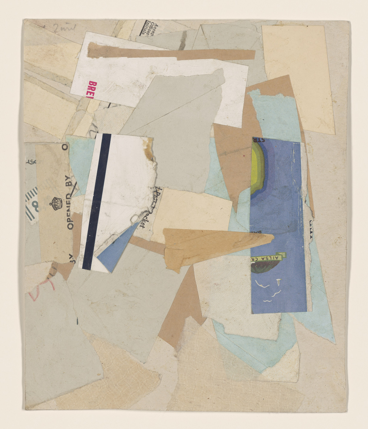 Kurt Schwitters. Untitled (OPENED BY). 1946-47 | MoMA