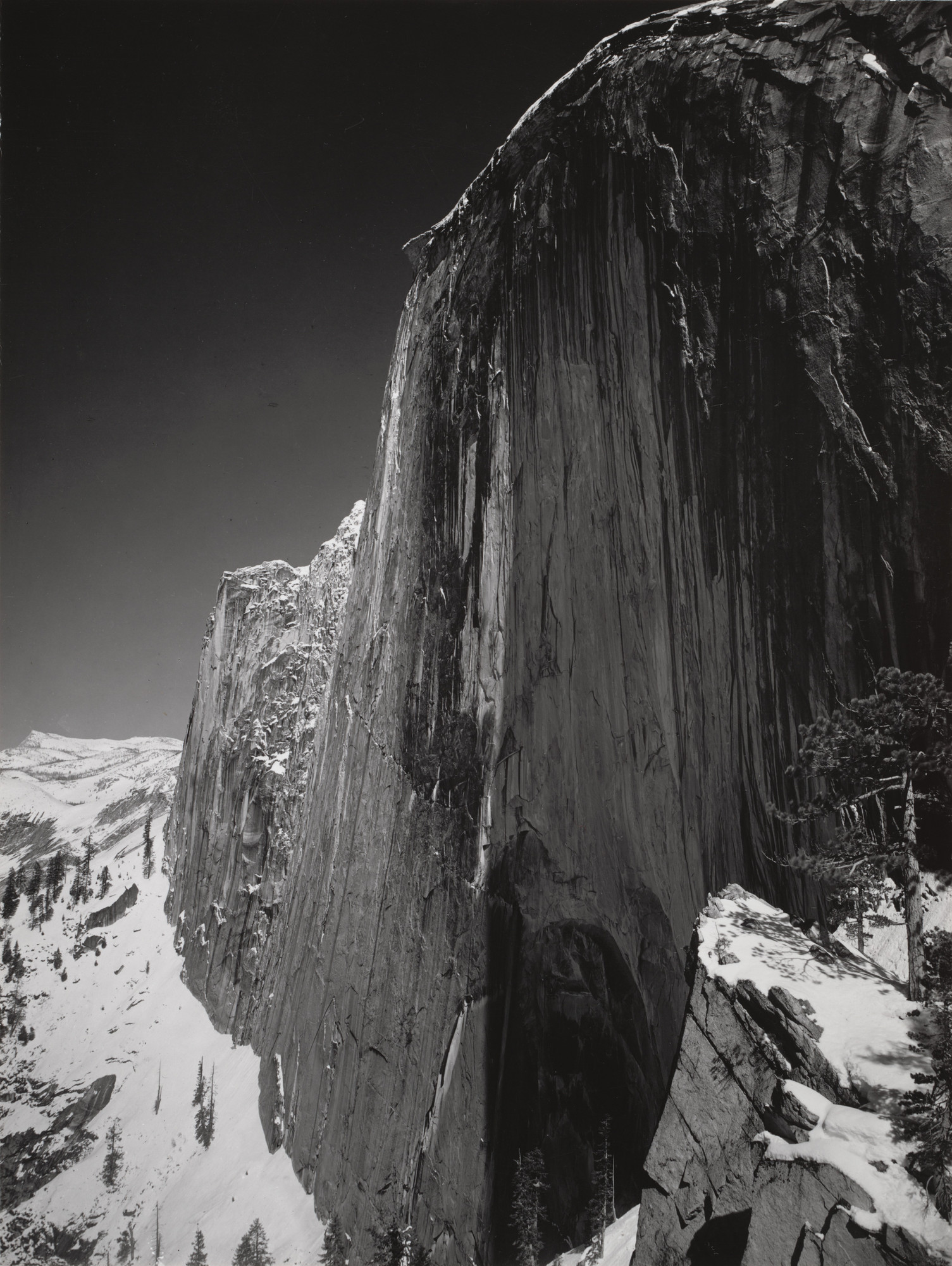 Ansel Adams. Monolith, the Face of Half Dome, Yosemite Valley. 1927 | MoMA