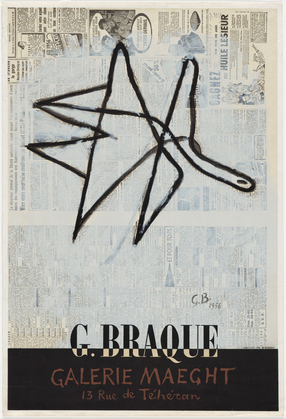 Georges Braque. G. Braque, Galerie Maeght. 1956 | MoMA