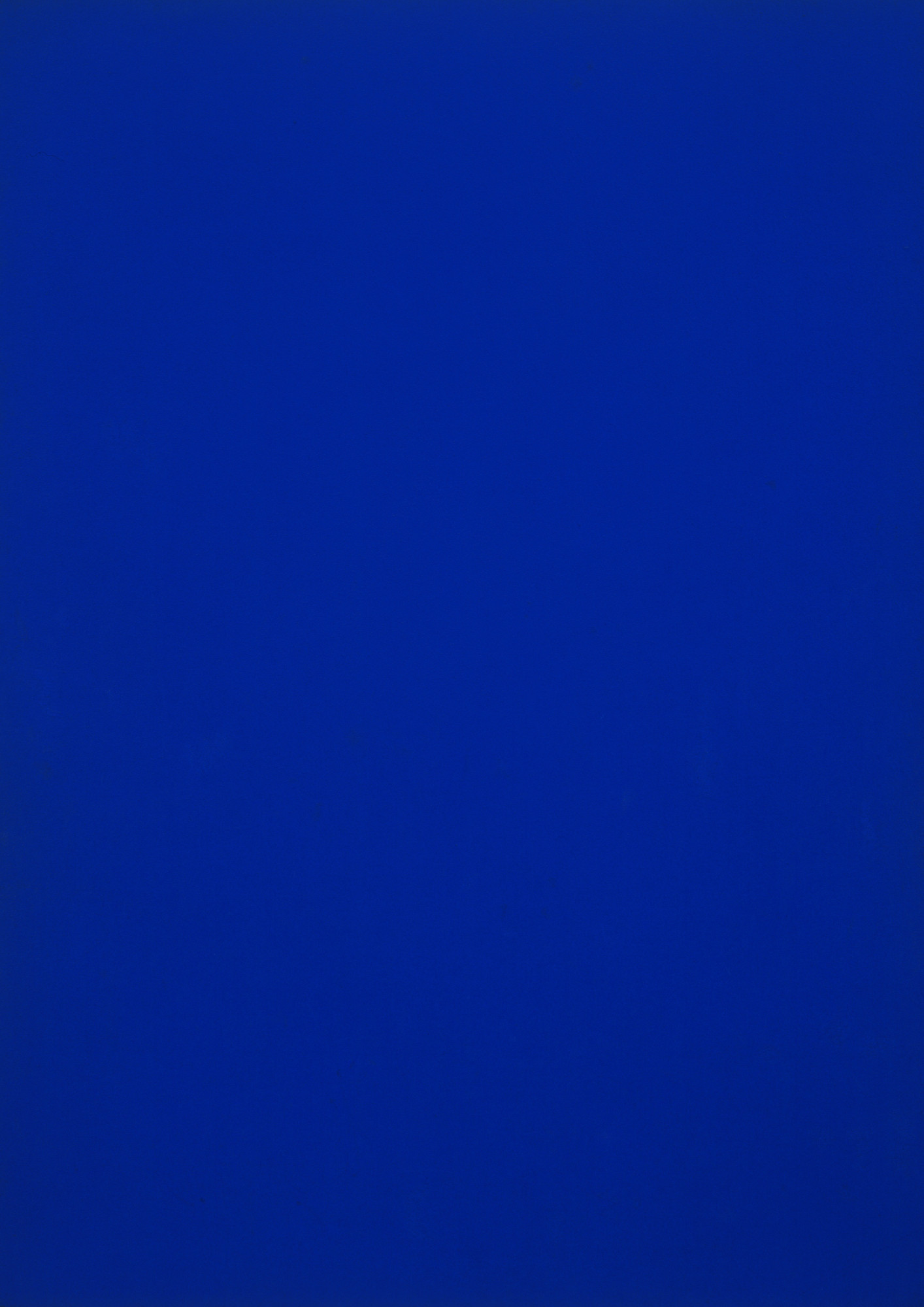 Yves Klein. Blue Monochrome. 1961 | MoMA
