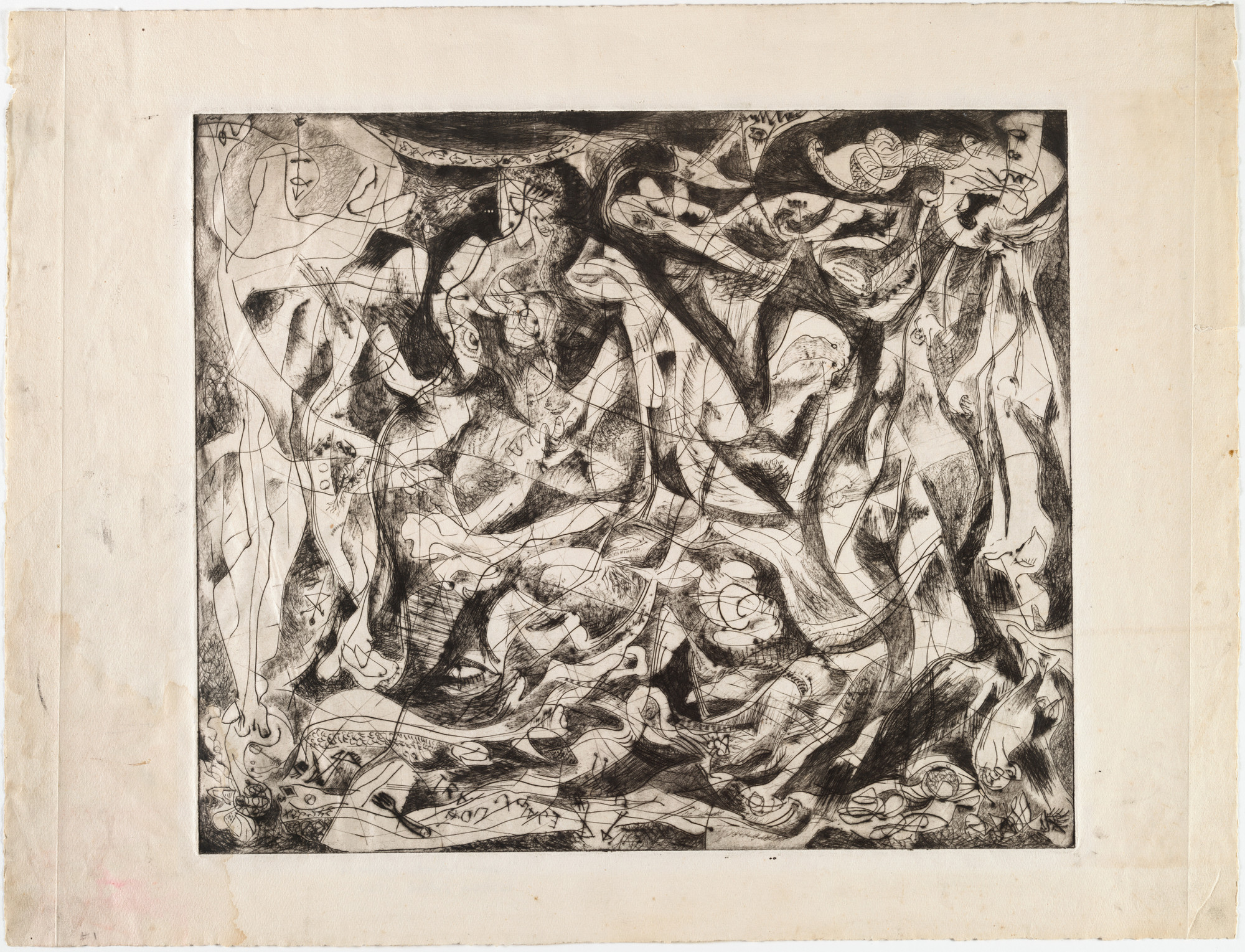Jackson Pollock. Untitled (4), state II of III. 1944–1945 | MoMA
