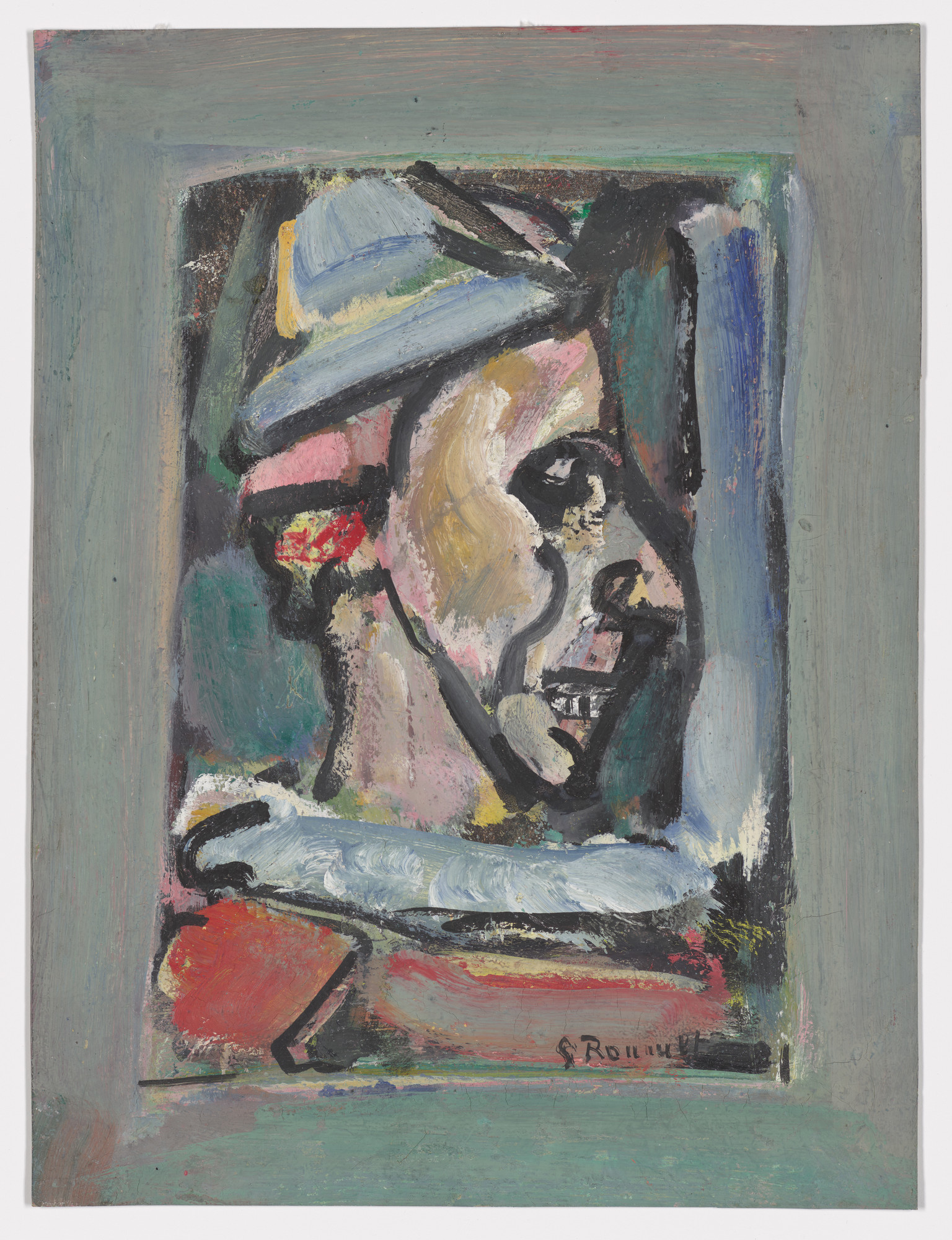 Georges Rouault. Profile of a Clown. 1938 | MoMA