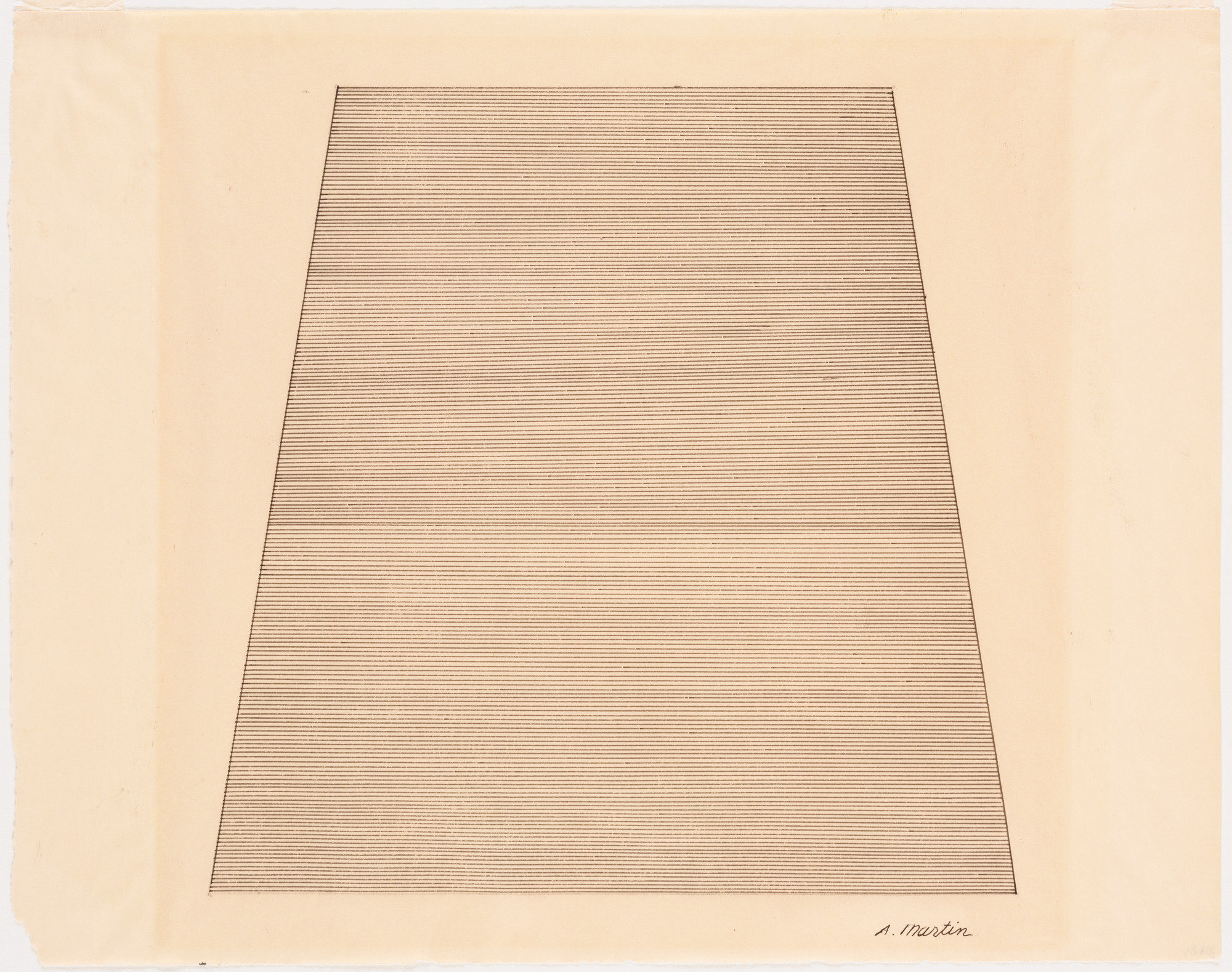 Agnes Martin. Mountain. 1960 | MoMA