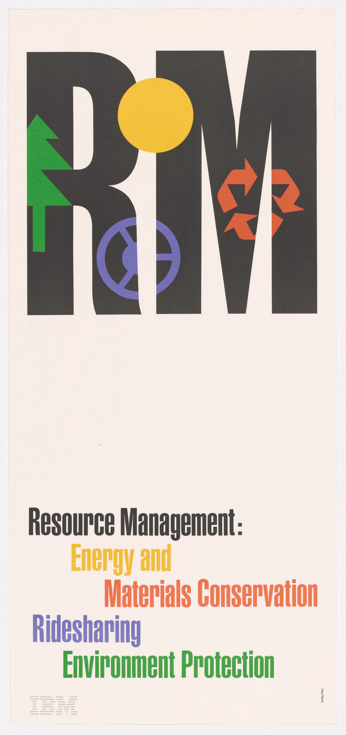 Paul Rand. IBM Resource Management. 1980 | MoMA