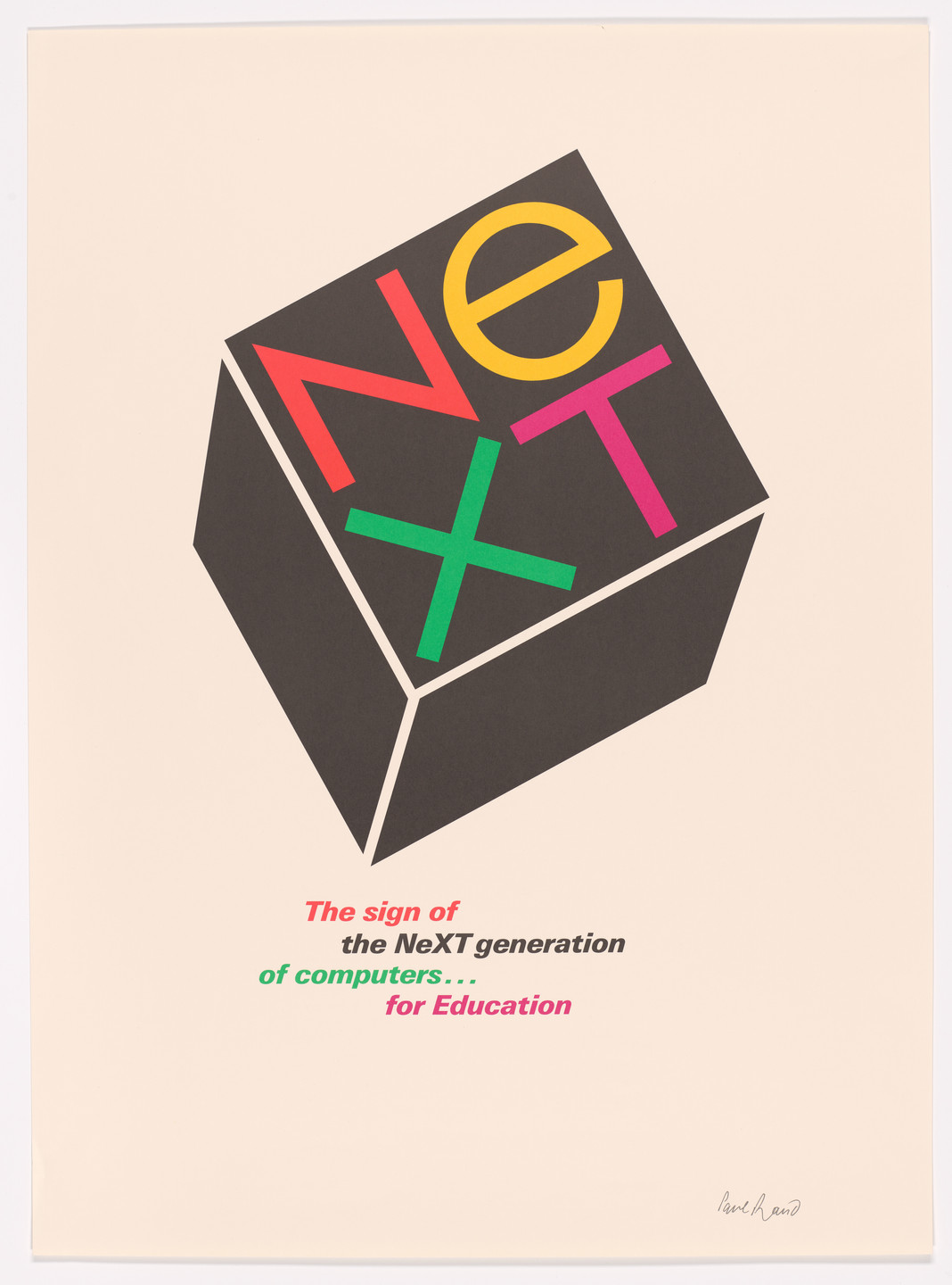 Paul Rand. NeXT: The Sign of the Next Generation of Computers for ...