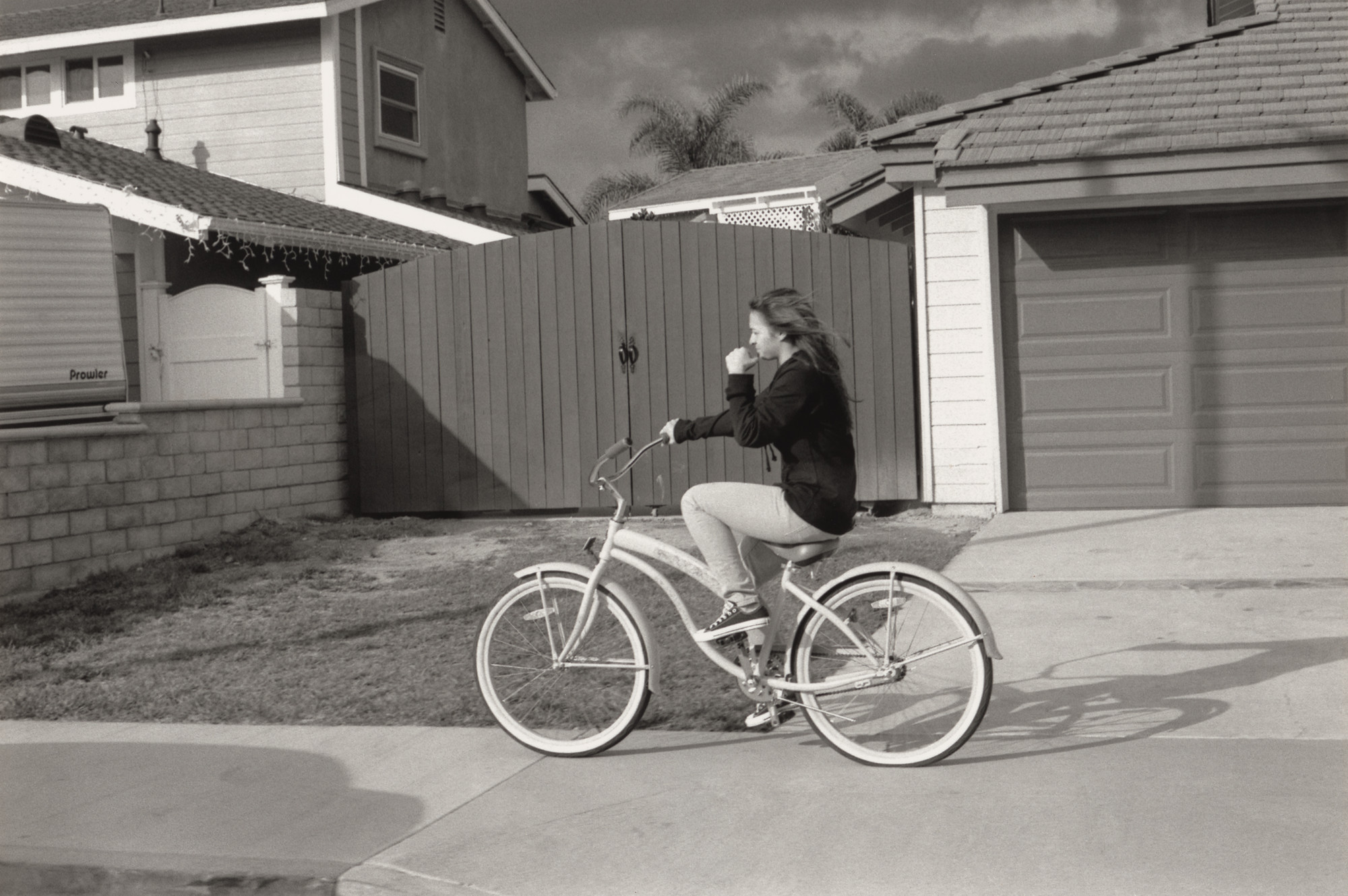 Ed Templeton, Deanna Templeton. Huntington Beach (Girl rides bike ...