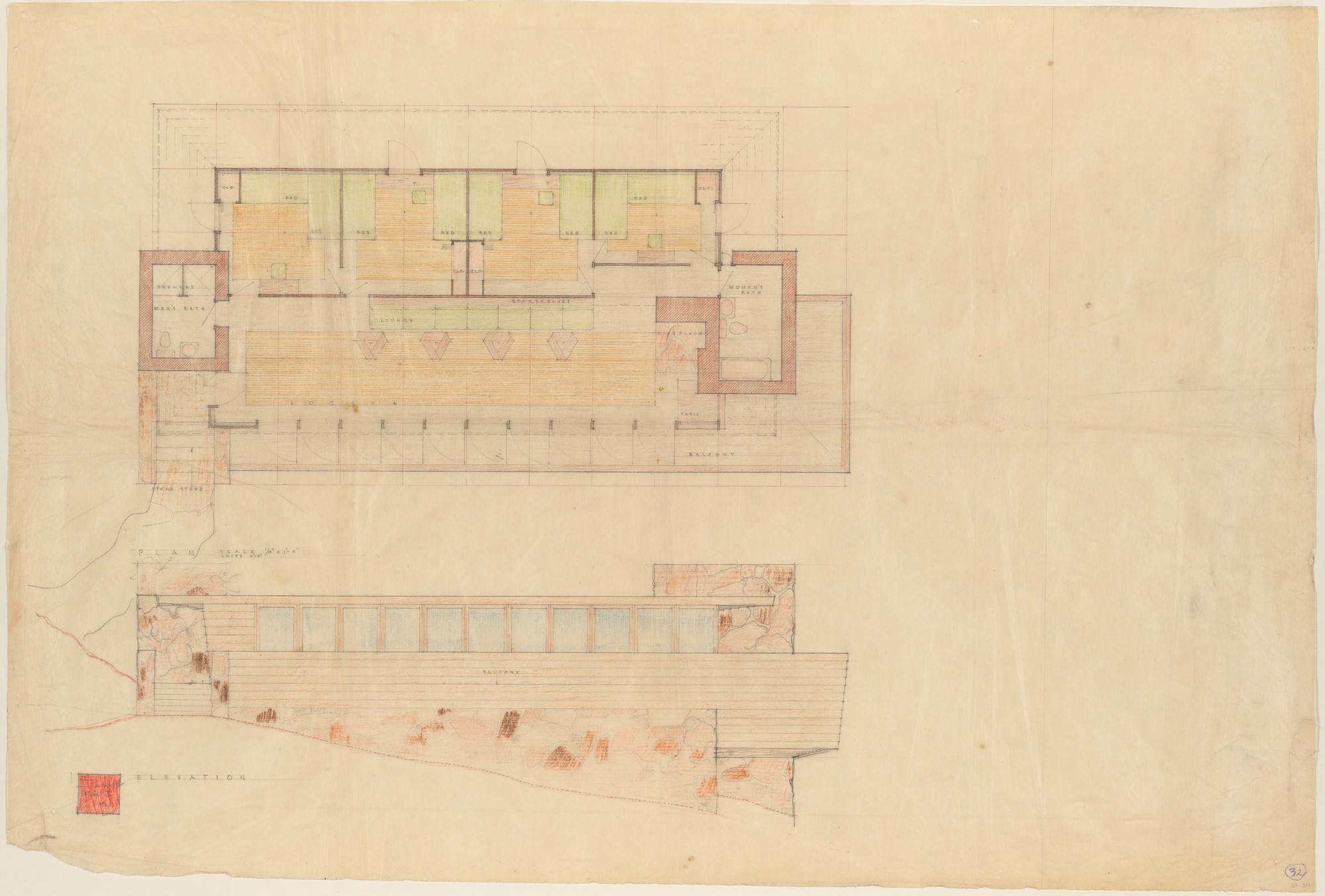 Frank Lloyd Wright. Arch Oboler Guest House (Eleanor's Retreat ...