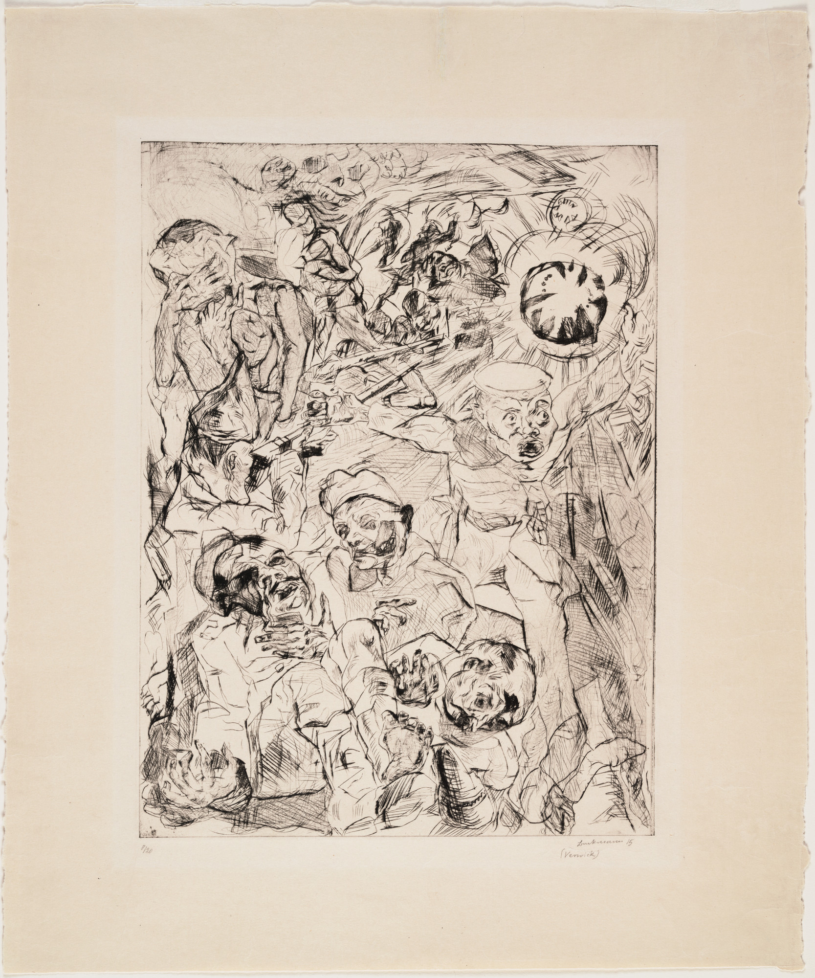 Max Beckmann. The Grenade (Die Granate). printed 1915, published 1918 ...