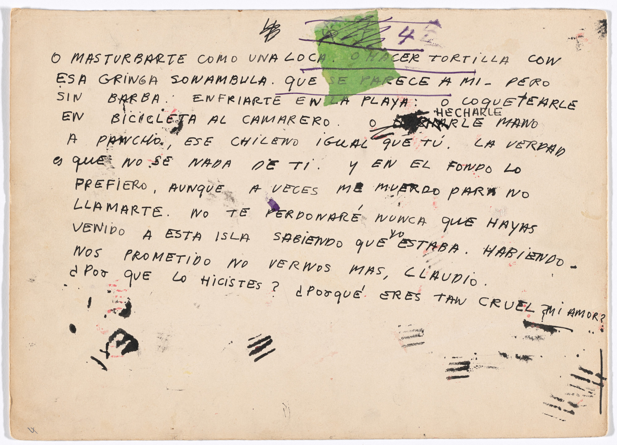 Alberto Greco. Folio I from Bewitching Kisses (Besos Brujos). 1965 | MoMA