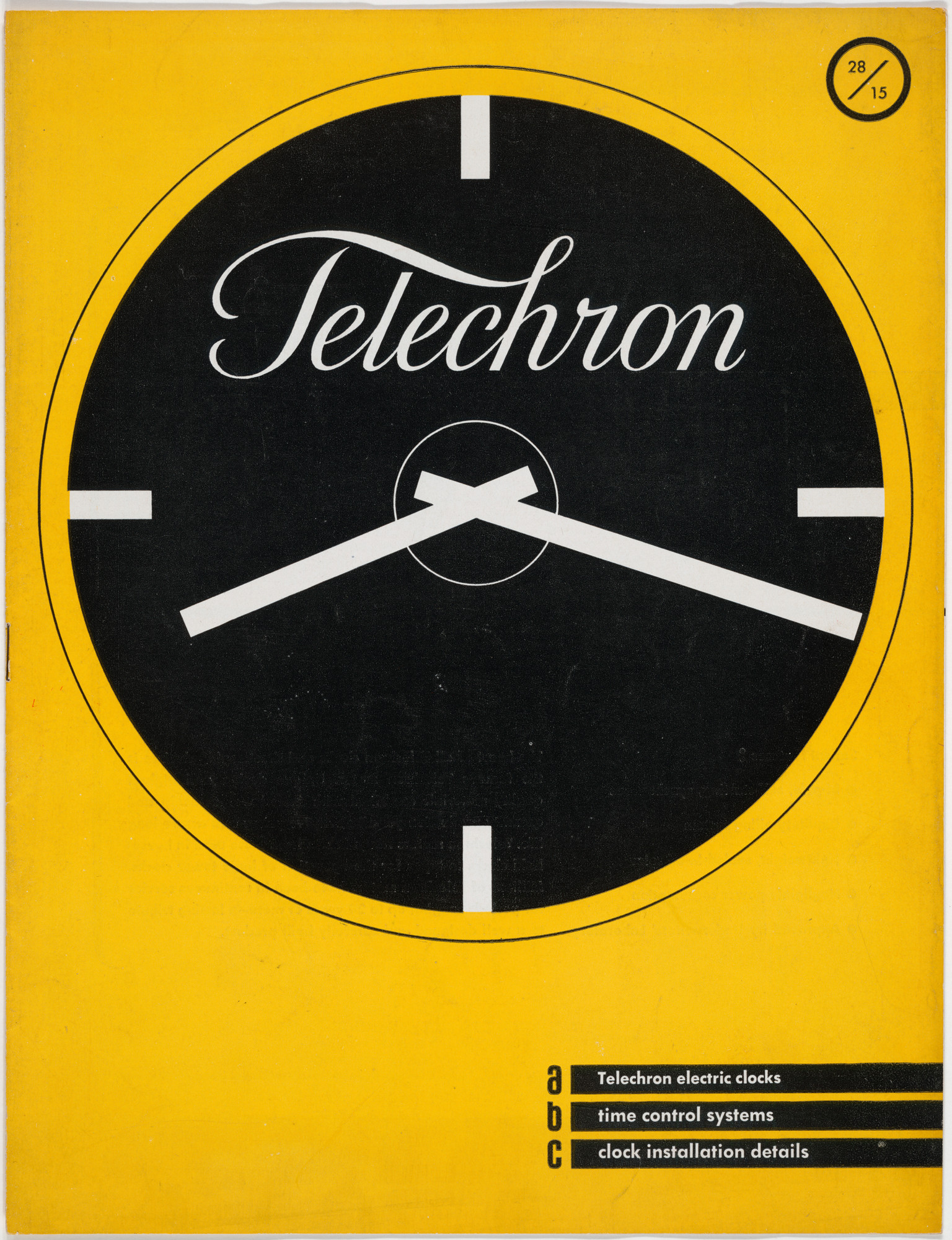 Ladislav Sutnar. Warren Telechron. 1944 | MoMA
