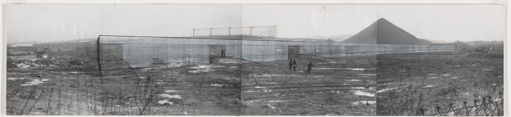 Cedric Price. Perspective of Battery, Crate, and Capsule Housing ...