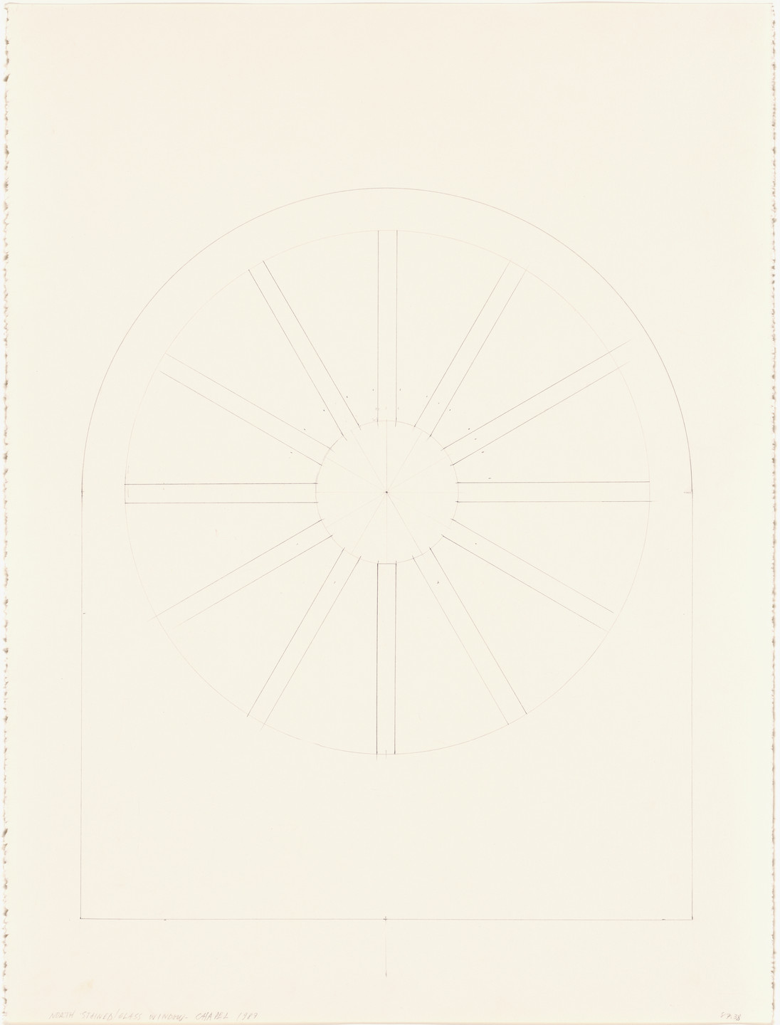 Ellsworth Kelly. Study for Stained Glass Window, North Wall, Chapel ...