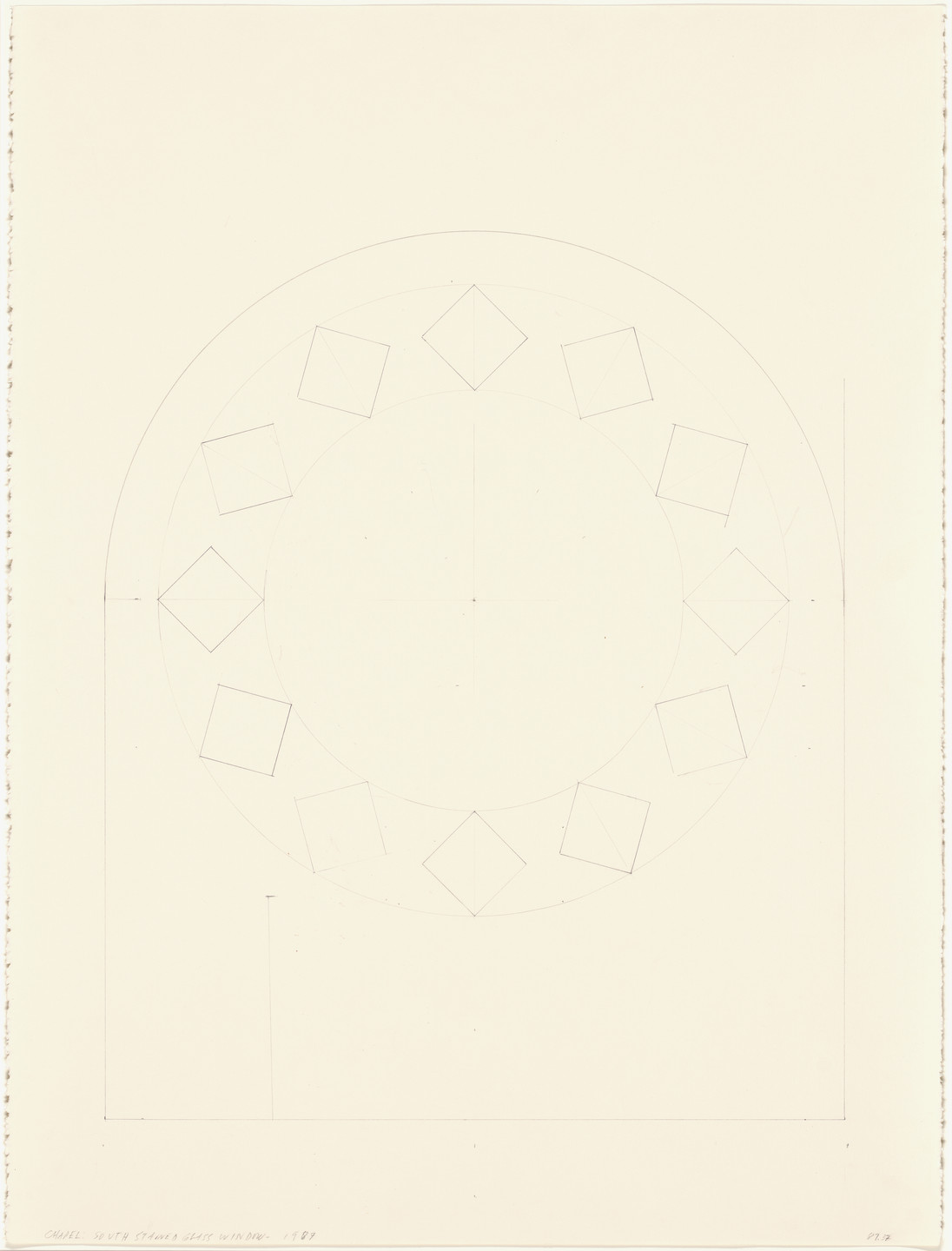Ellsworth Kelly. Study for Stained Glass Window, South Wall, Chapel ...