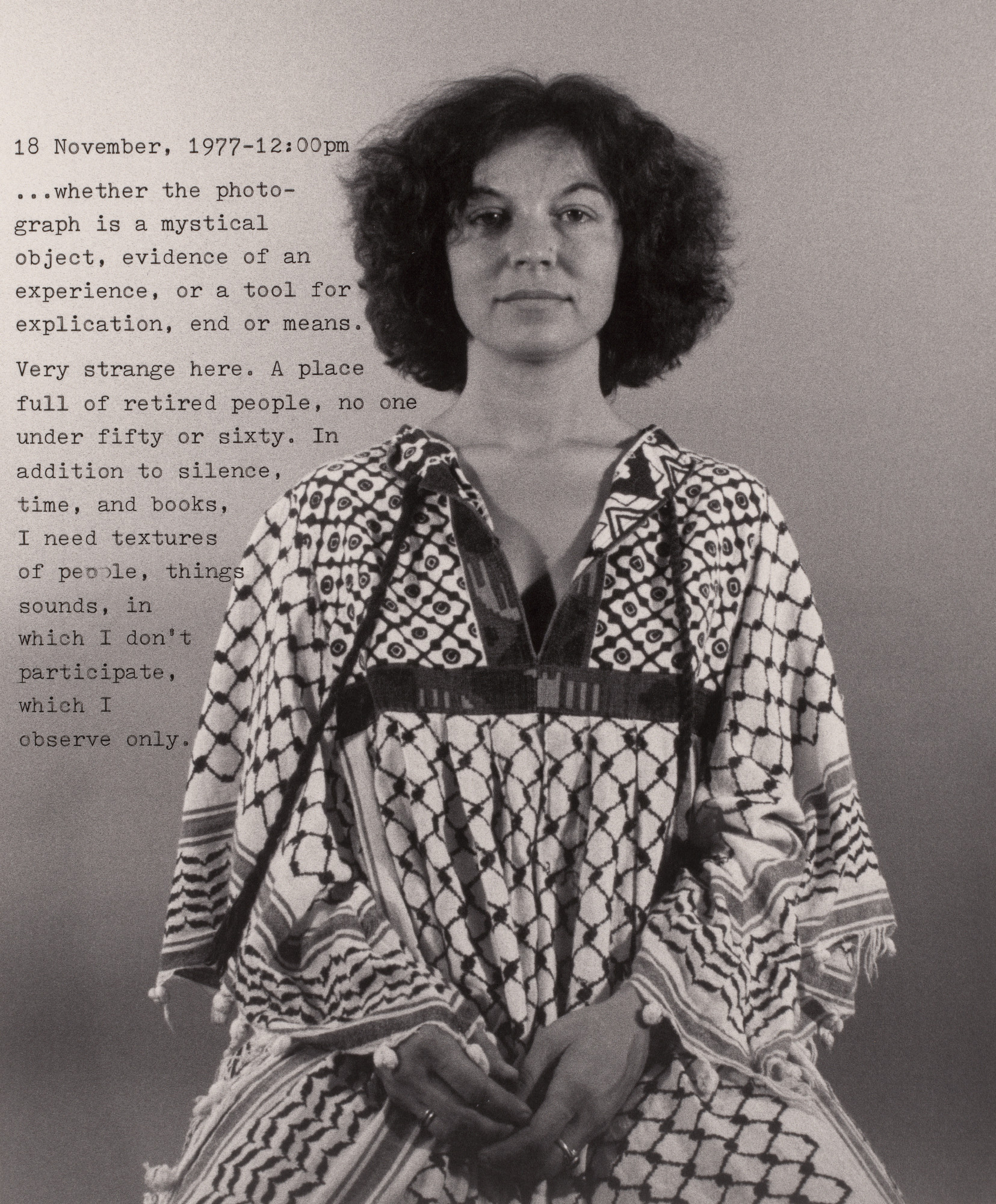 Donna-Lee Phillips. Fragments from a Visual Journal (18 November, 1977 ...