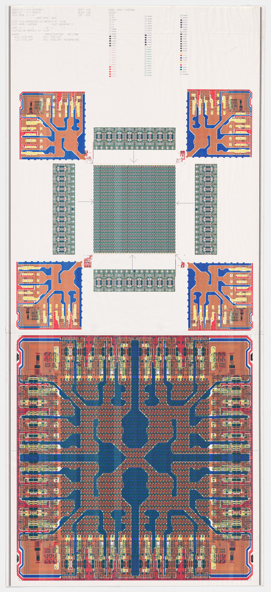 Sam Lucente. Diagram of Logic Chip. 1986 | MoMA