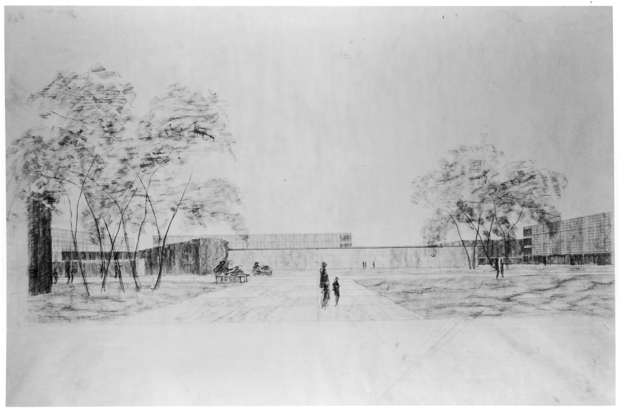 Ludwig Mies van der Rohe. IIT Master Plan, Chicago, Illinois, Campus ...