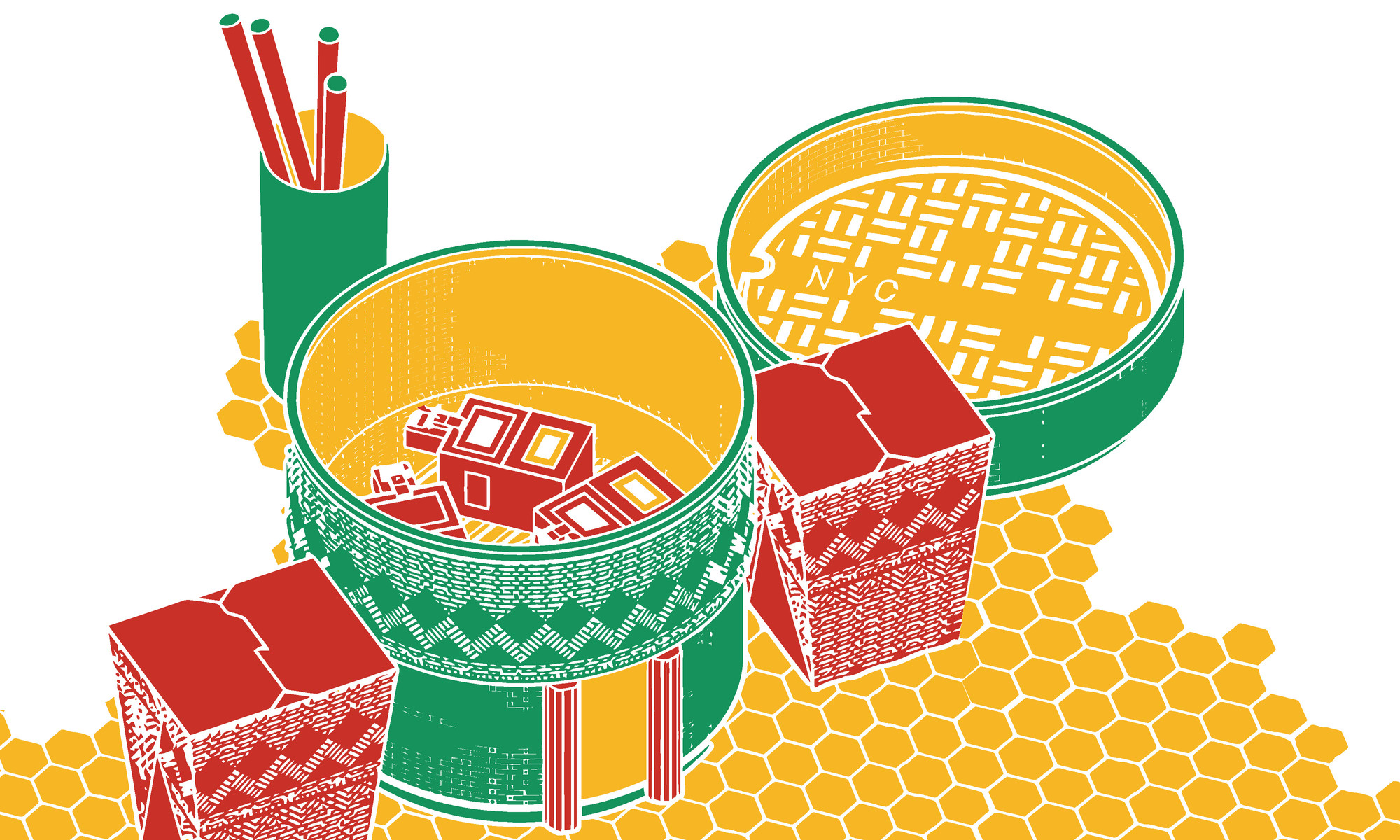 Olalekan Jeyifous. Made With Love: Dumplings. 2019 | MoMA