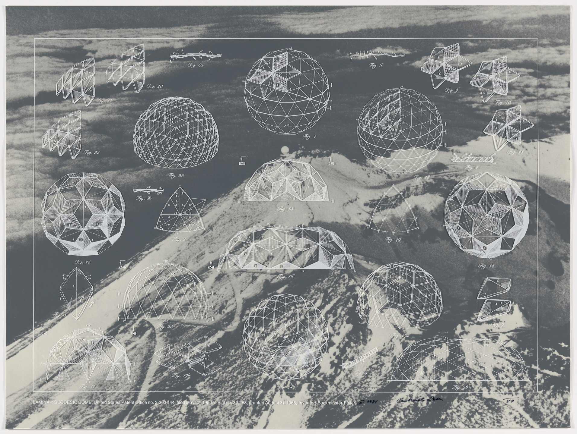R. Buckminster Fuller. Laminar Geodesic Dome from Inventions: Twelve ...