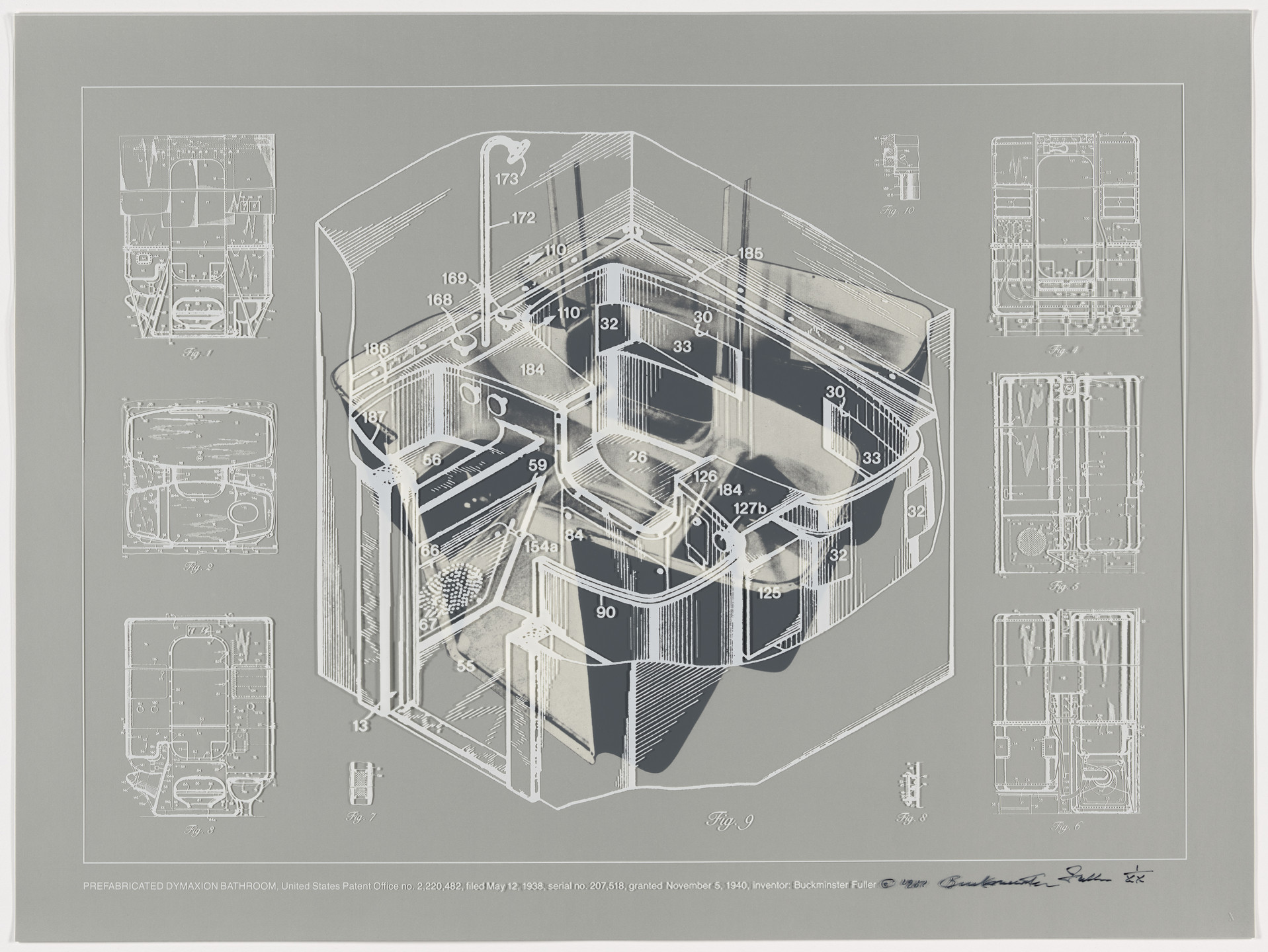 R. Buckminster Fuller. Prefabricated Dymaxion Bathroom from Inventions ...