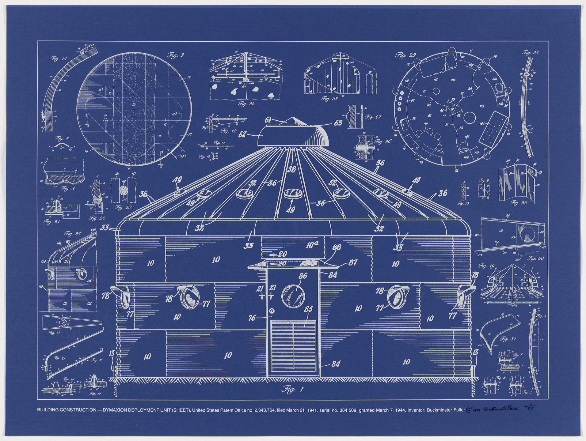 R. Buckminster Fuller. Building Construction—Dymaxion Deployment Unit ...