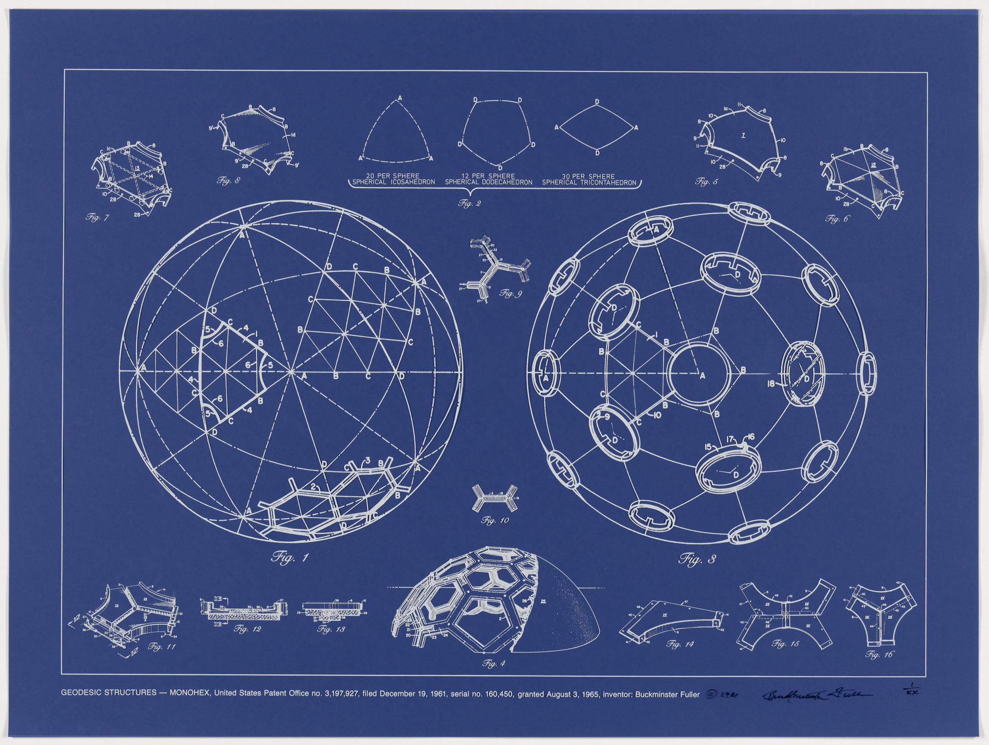 R. Buckminster Fuller. Geodesic Structures—Monohex from Inventions ...