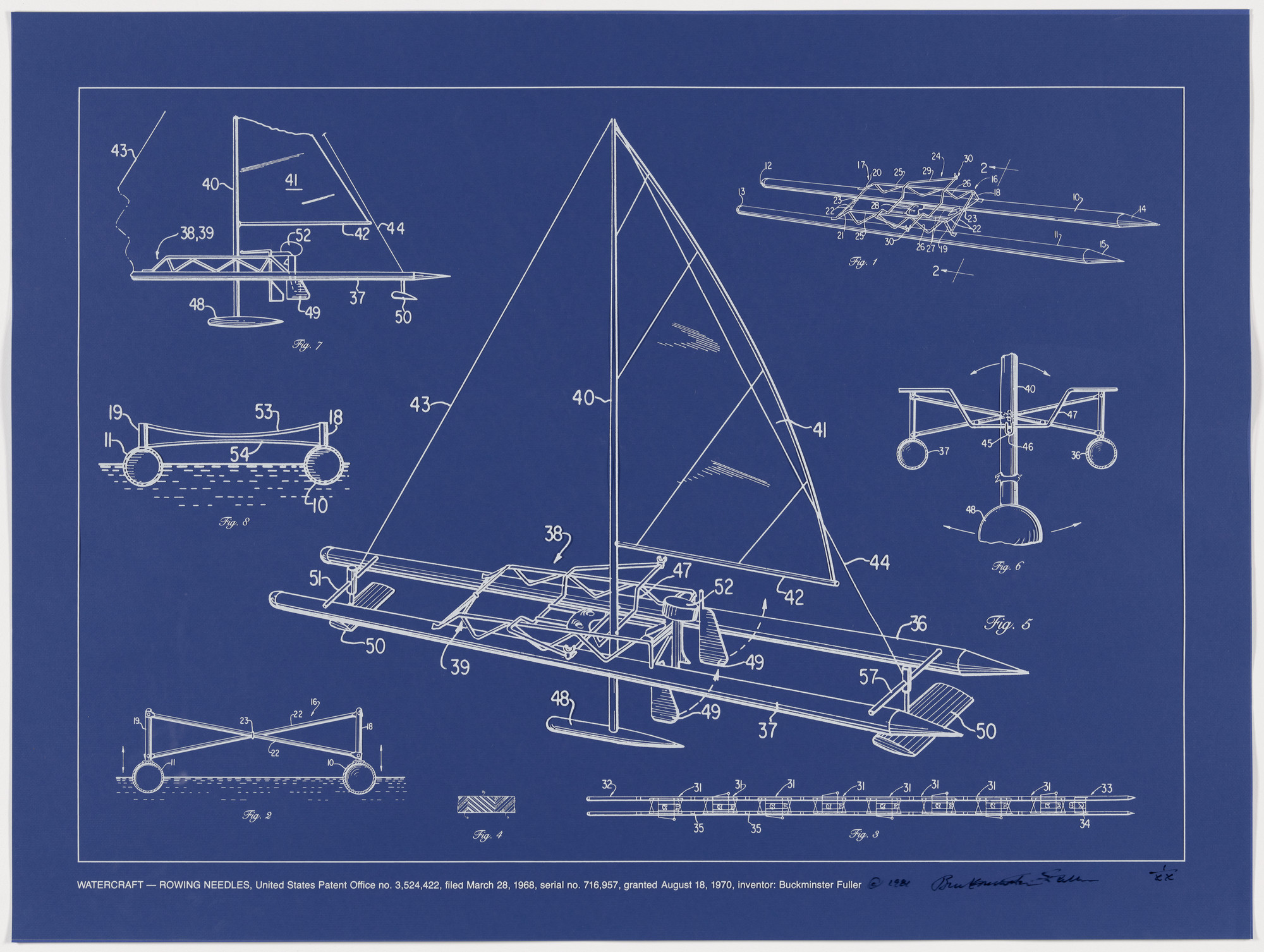 R. Buckminster Fuller. Watercraft—Rowing Needles from Inventions ...