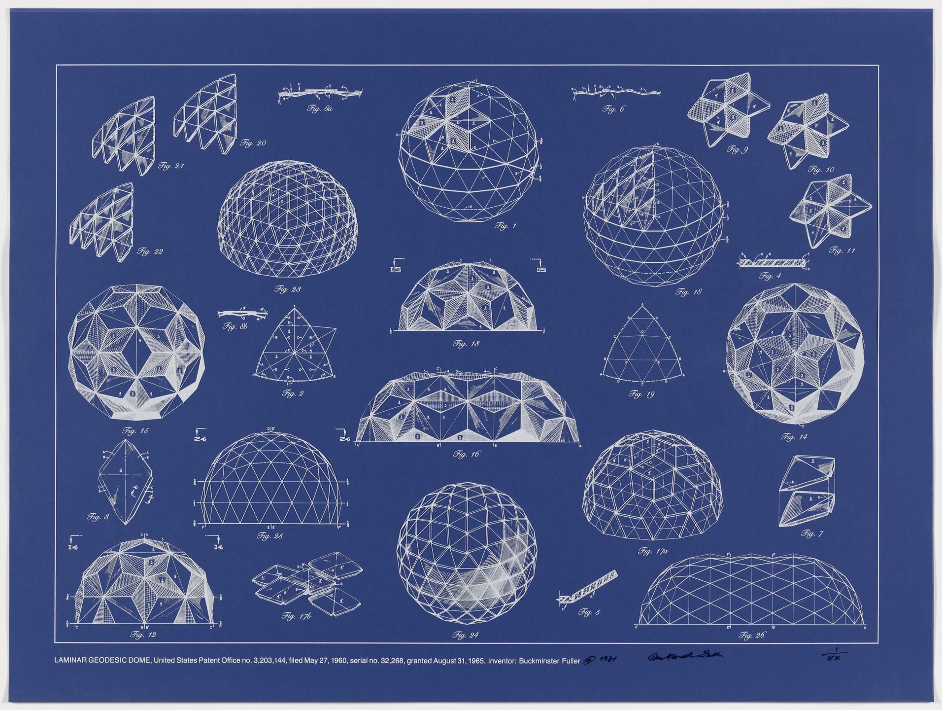 R. Buckminster Fuller. Laminar Geodesic Dome from Inventions: Twelve ...