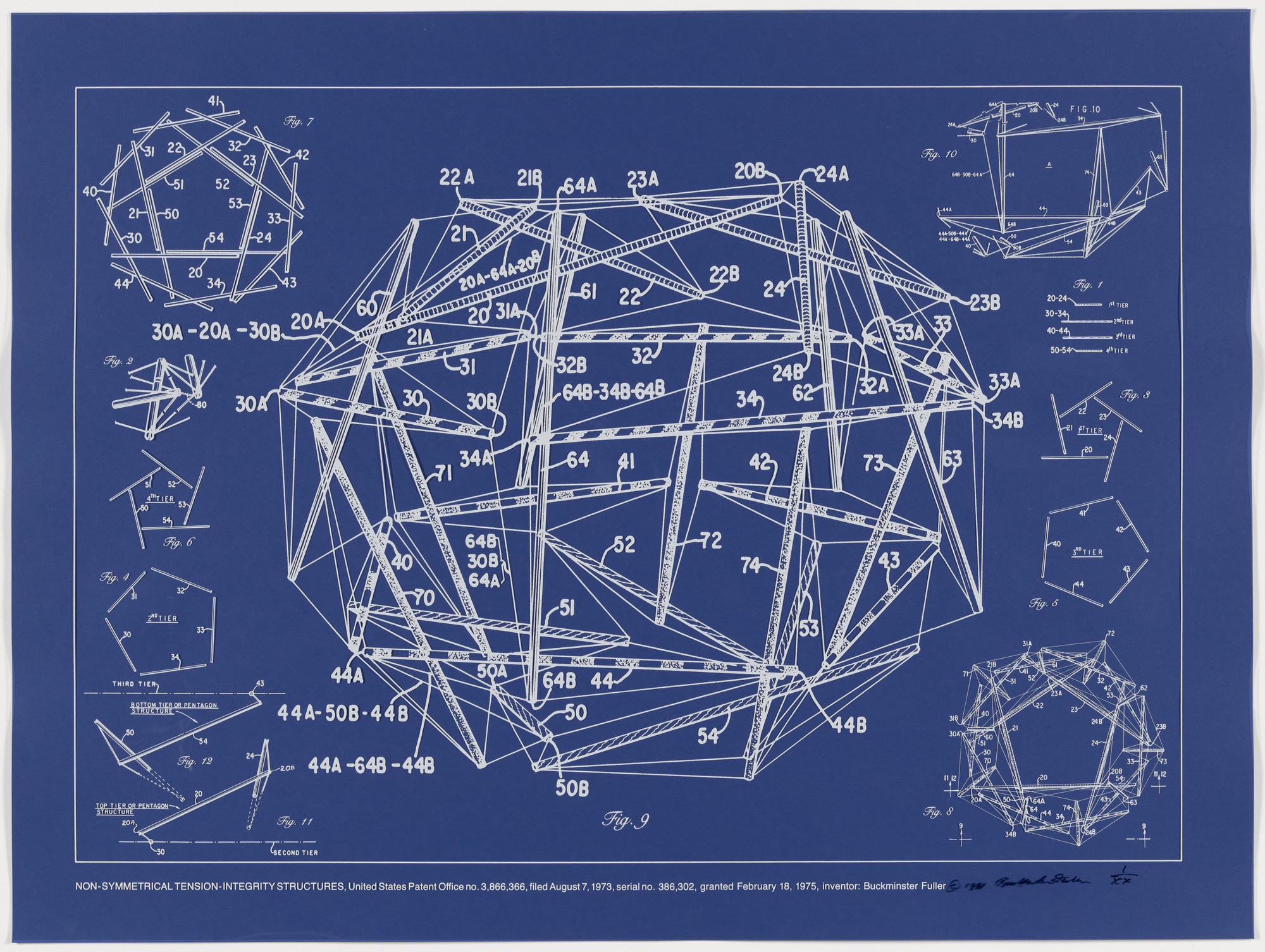 R. Buckminster Fuller. Non-Symmetrical Tension-Integrity Structures ...