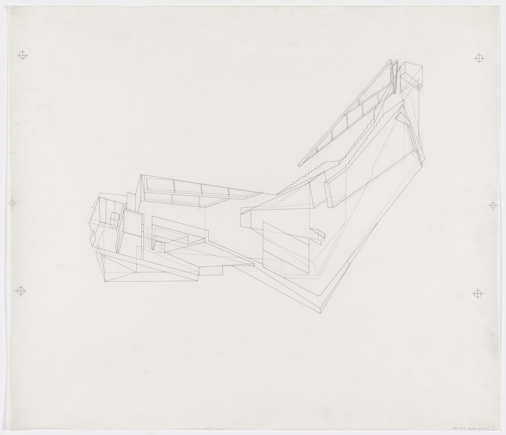 Thomas Leeser. Twin House, Liberty, New York (Concept drawing). 1990 ...