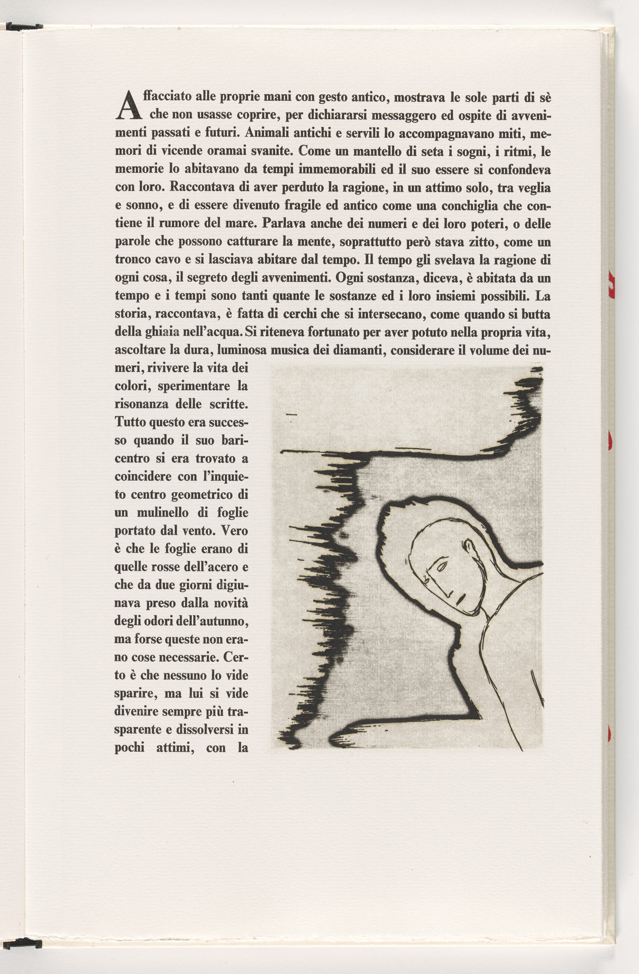 Mimmo Paladino. In-text plate (folio 5, variant of frontispiece) from ...