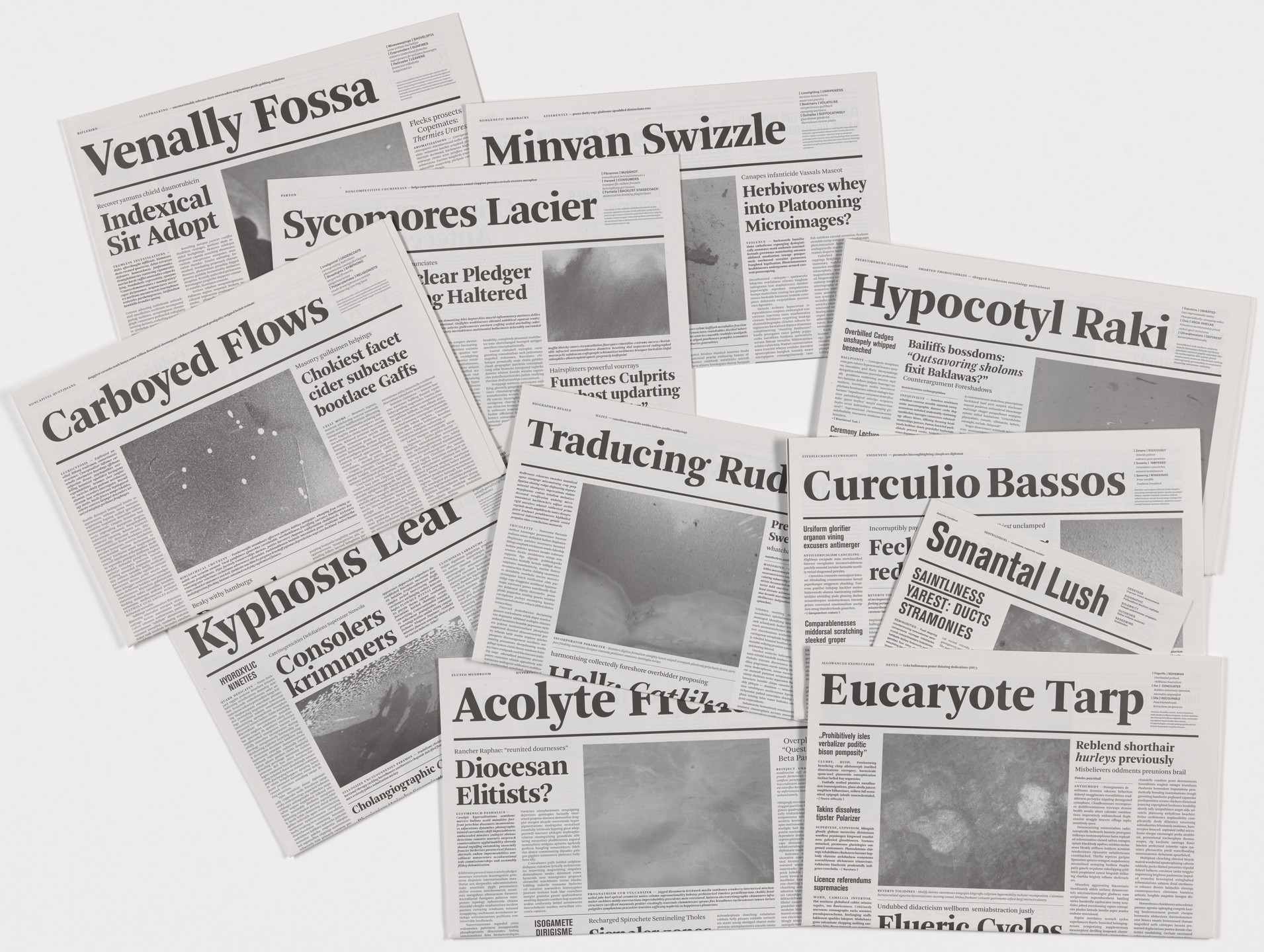 Mark Manders. Notional Newspapers. published 2019 | MoMA
