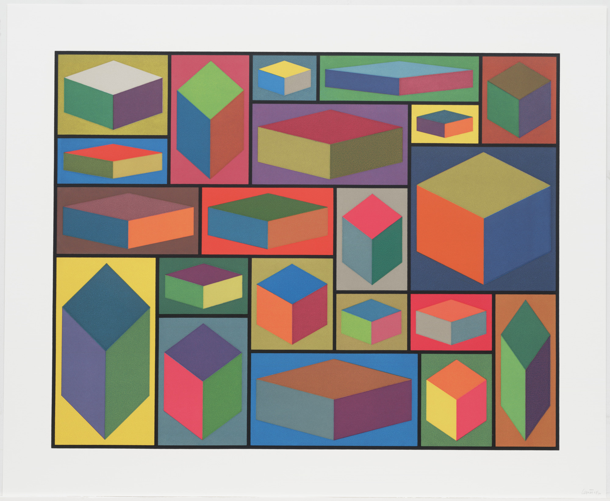 Distorted Cubes (A-E) | MoMA