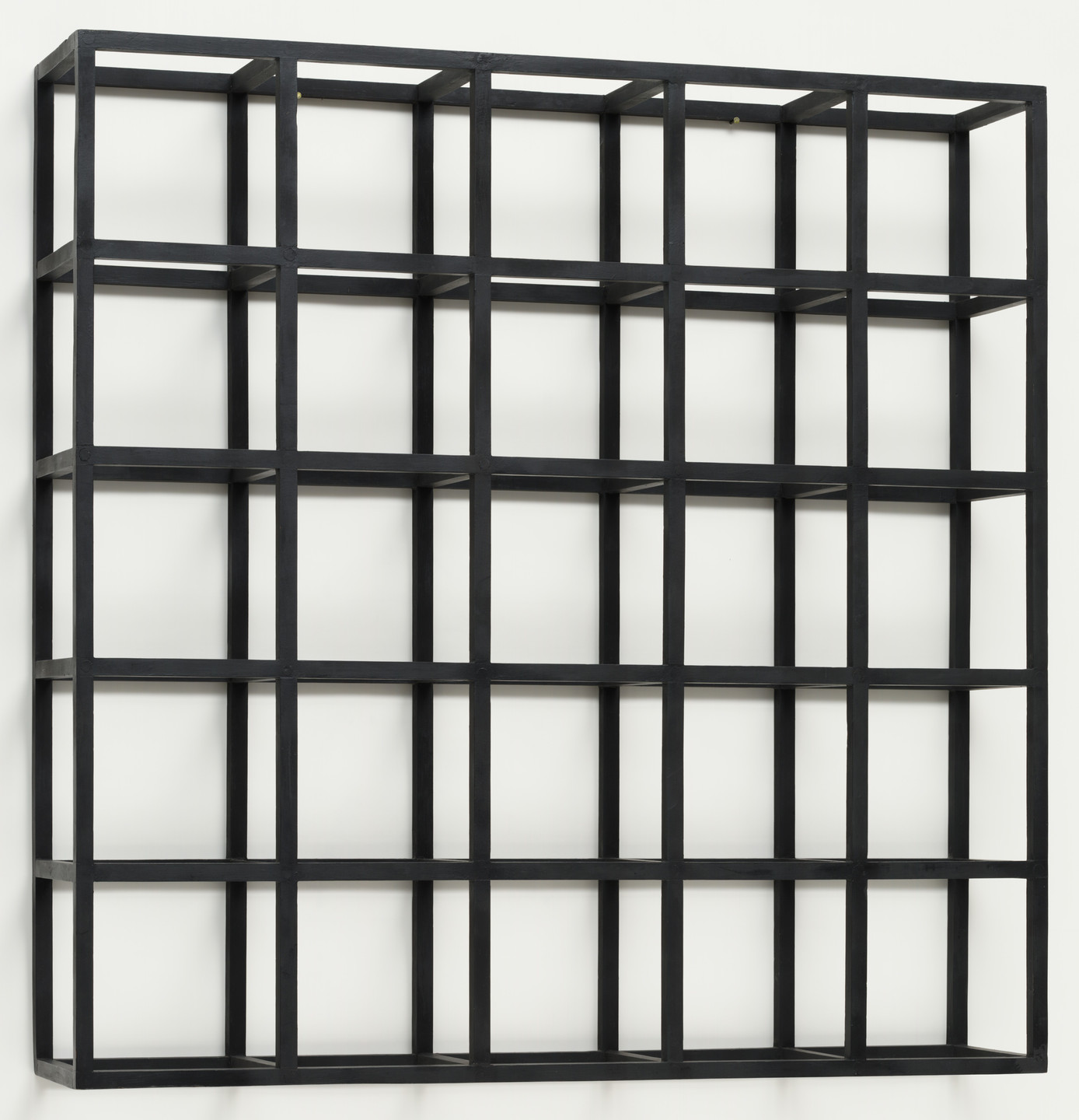 Sol LeWitt. Cubic-Modular Wall Structure, Black. 1966 | MoMA