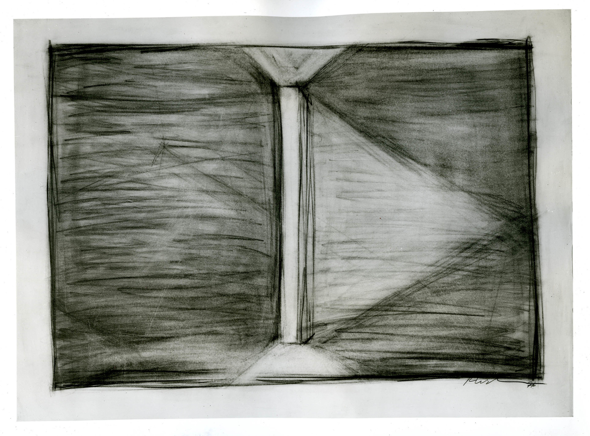Robert Wilson. Drawing (Part of a suite of 4) for The Bed Levitation ...