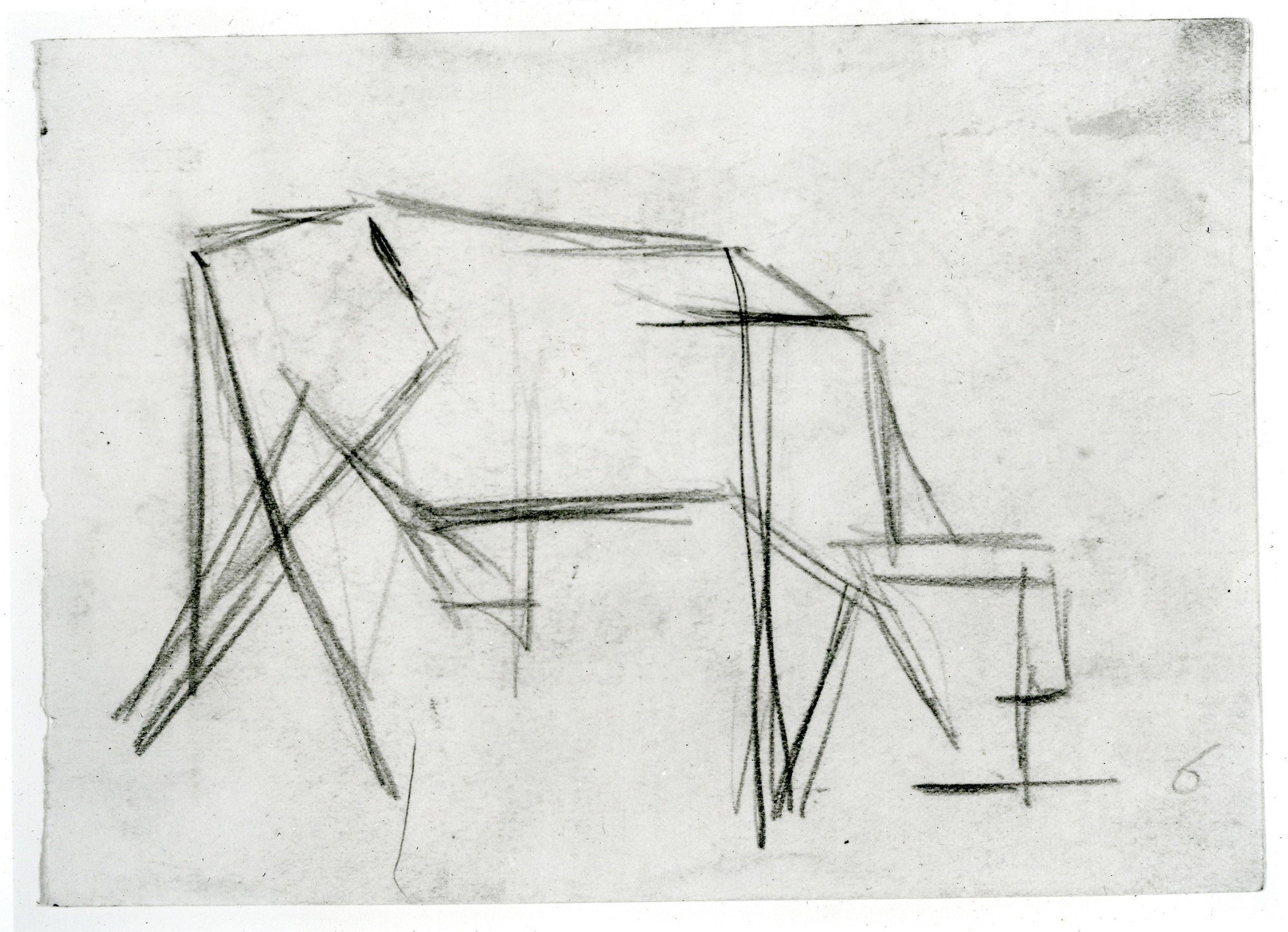 Theo van Doesburg. Study for Composition VIII (The Cow). c. 1917 | MoMA